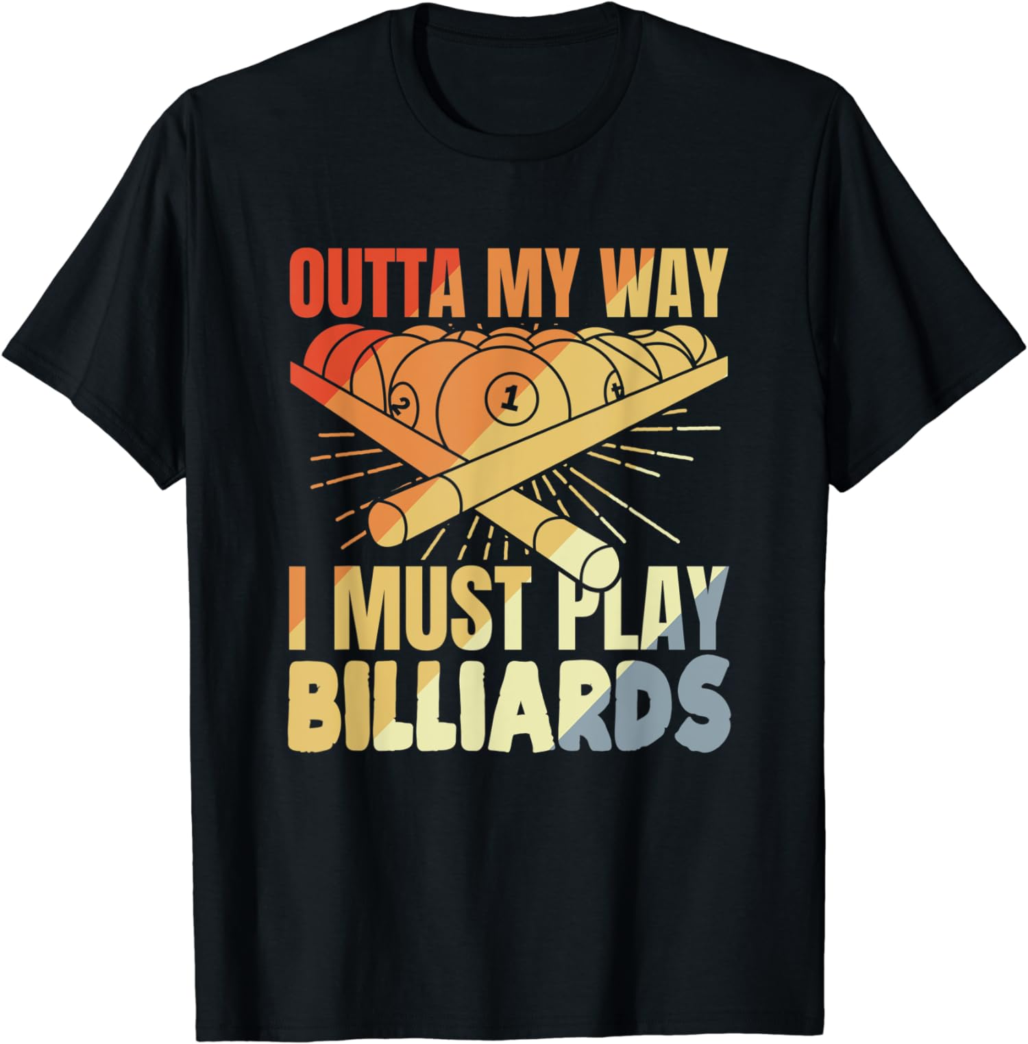 Motivational Billiard Design For Snooker Cue Sport Player T-Shirt ...