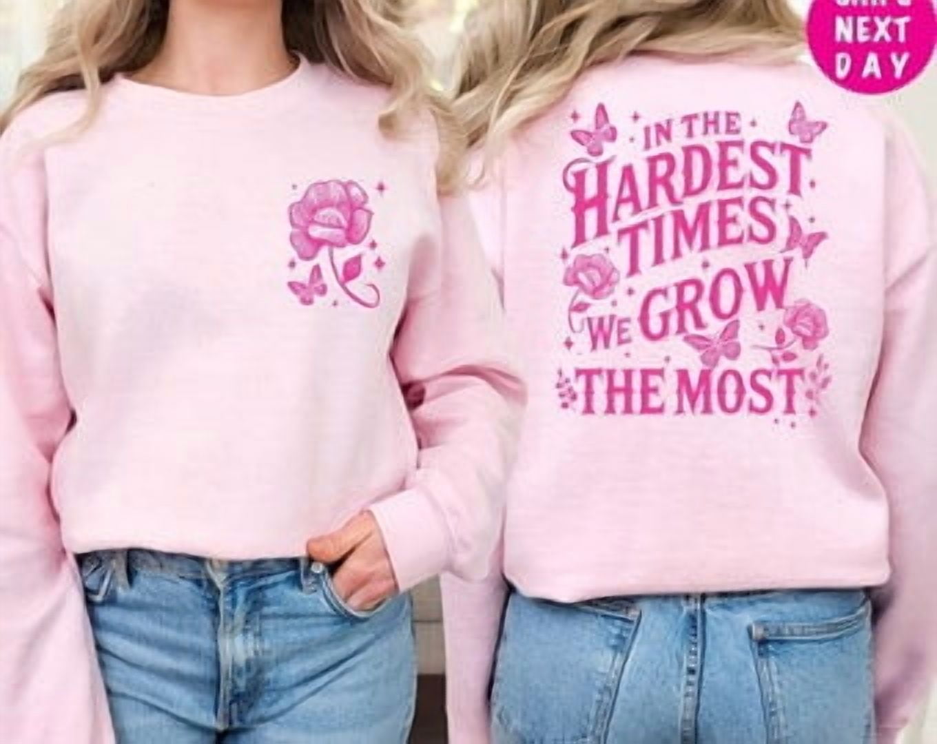Motivational : Boho Affirmation, Mental Health Gift, Maroon Sweatshirt ...