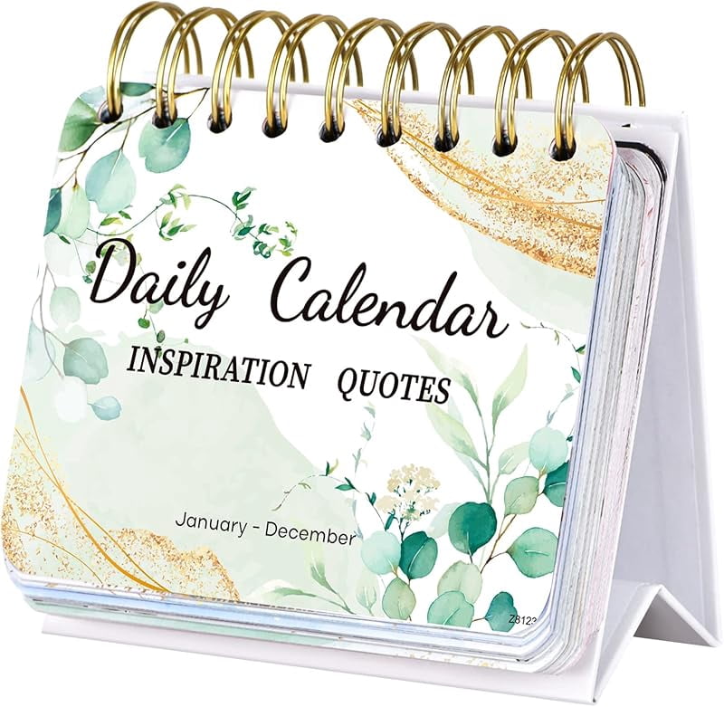 Motivational Calendar - Daily Flip Calendar with Inspirational Quotes ...