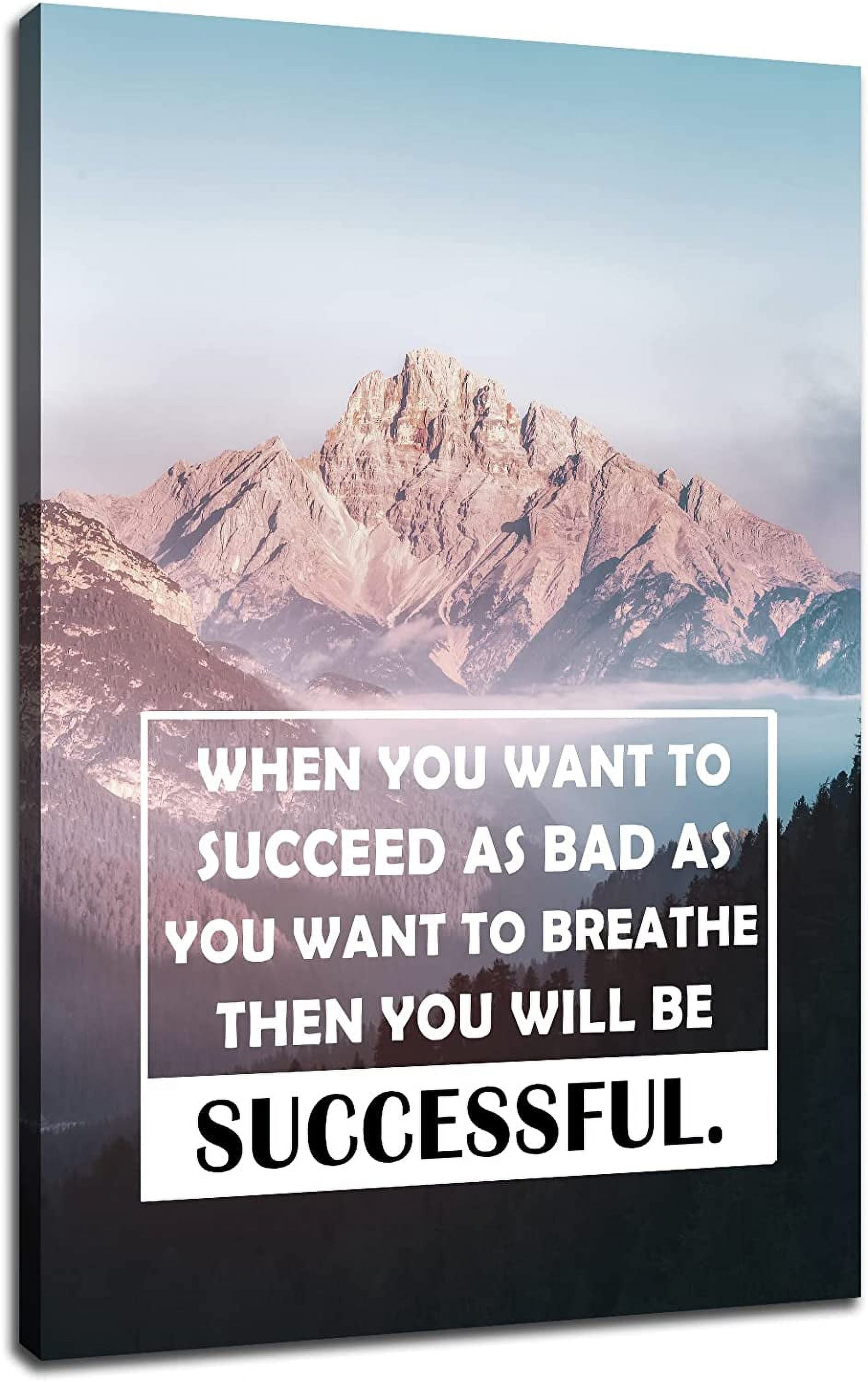 Motivational Canvas Wall Art Natural Landscape Pictures Painting ...
