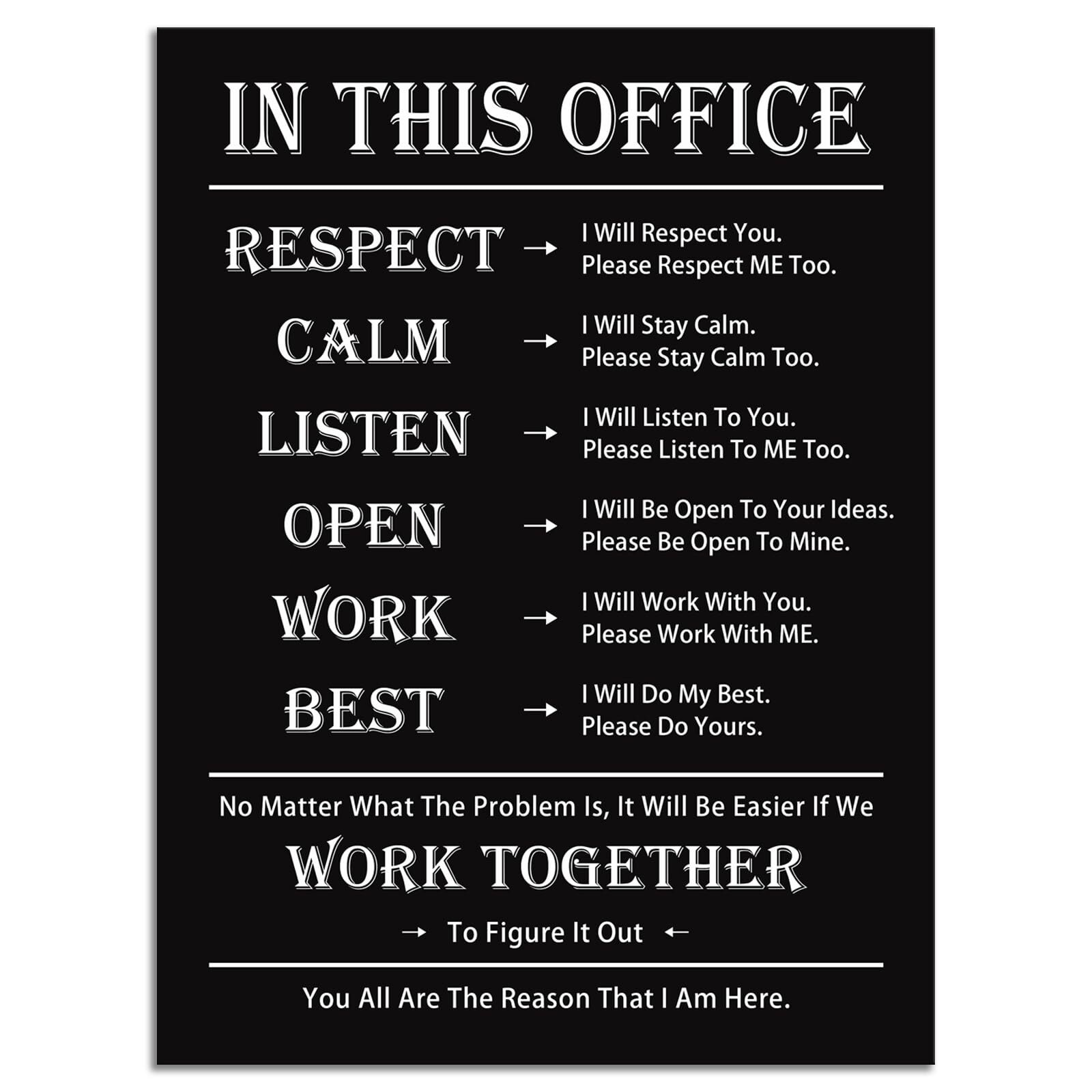 Motivational Canvas Wall Art for Office Wall Decor Inspirational ...