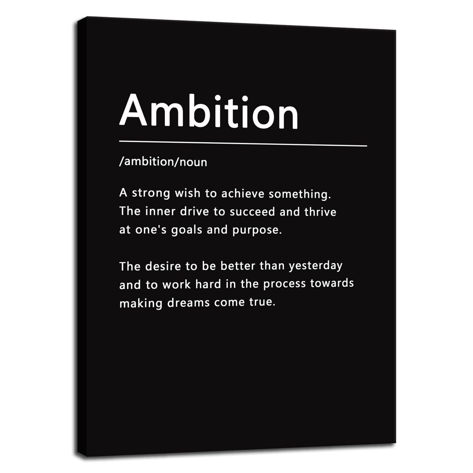 Motivational Canvas Wall Art Success Posters Inspirational Painting ...
