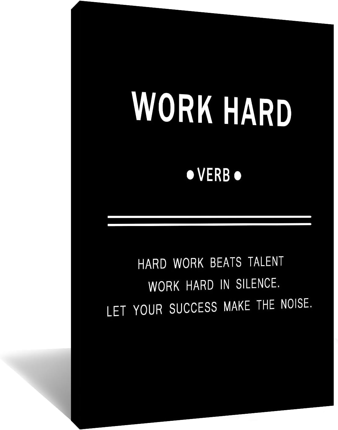 Motivational Canvas Wall Art Work Hard Poster Inspirational Wall Art ...