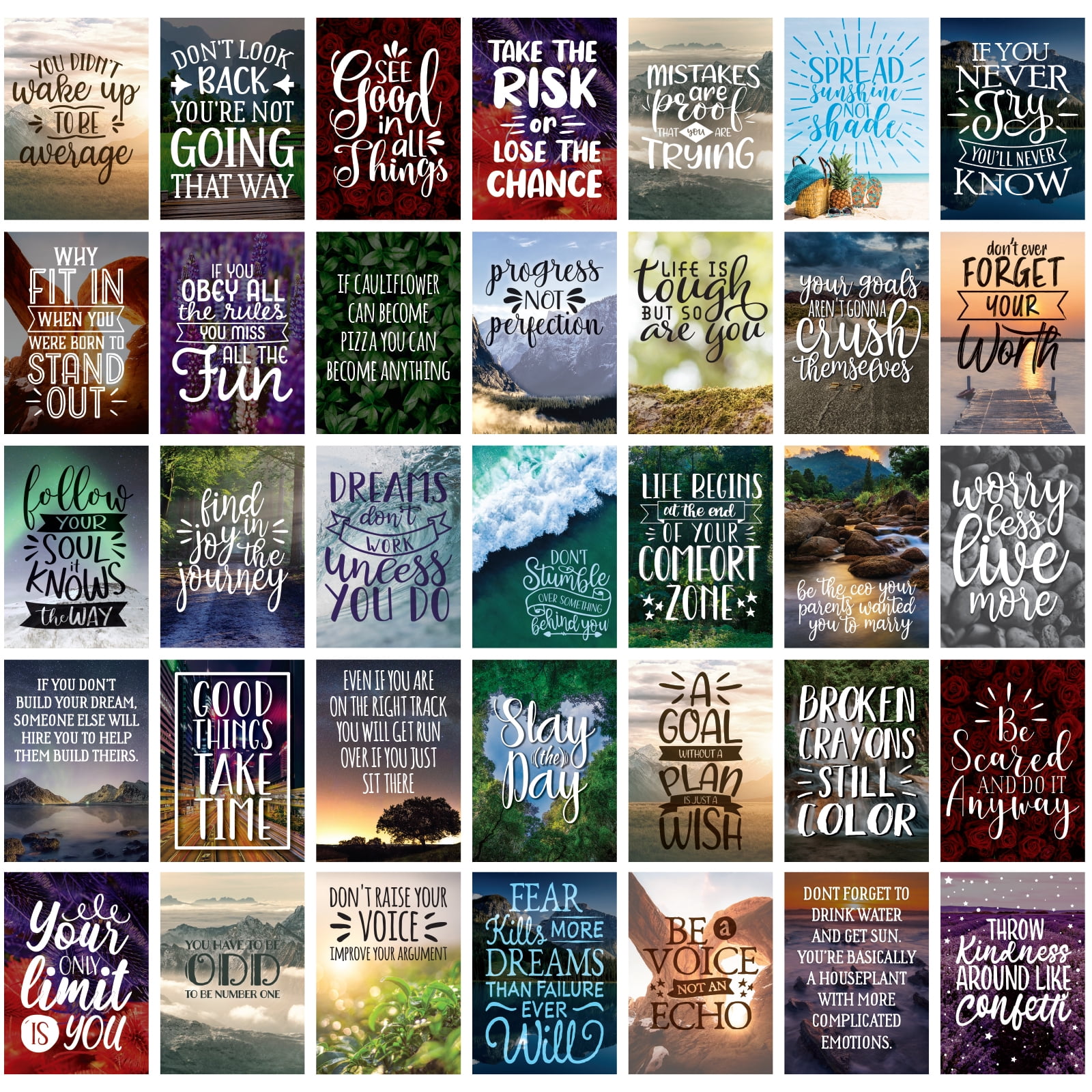 Motivational Cards: Set of 100 Inspirational, Kindness, Motivational ...