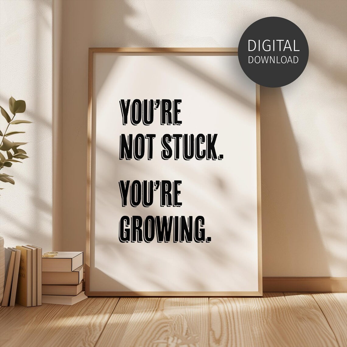 Motivational Classroom Poster, Wall Art For High School Decor, Growth ...