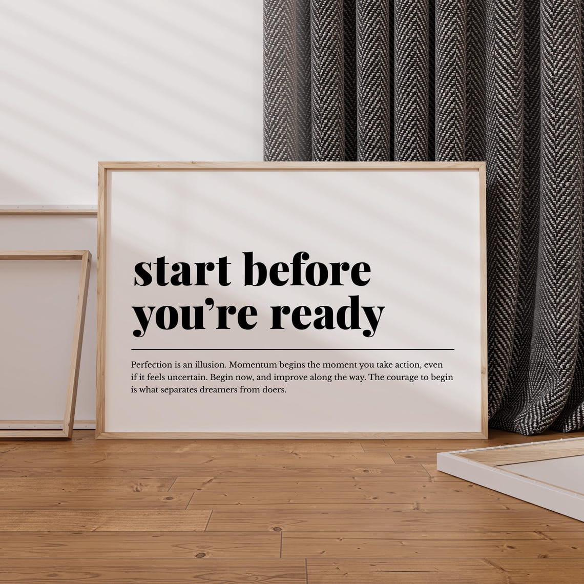 Motivational Definition Print, Home Office Quote Wall Art ...