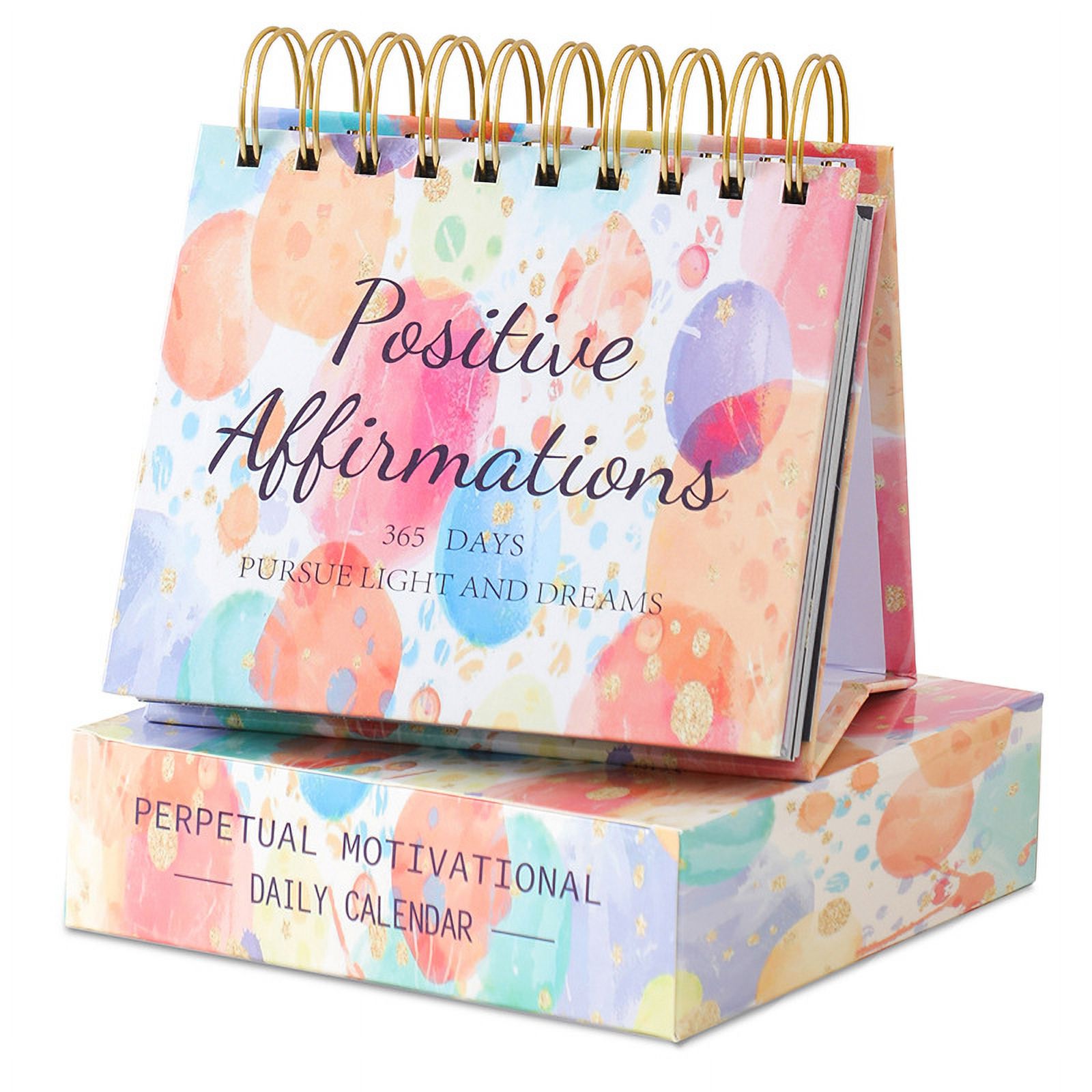 Motivational Desk Calendar Standing Daily Flip Desk Calendar with ...