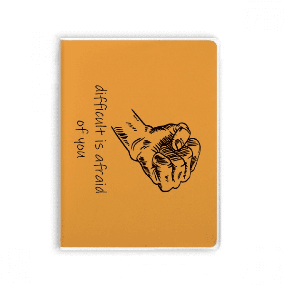 Motivational Encouragement Clenched Notebook Gum Cover Diary Soft Cover ...