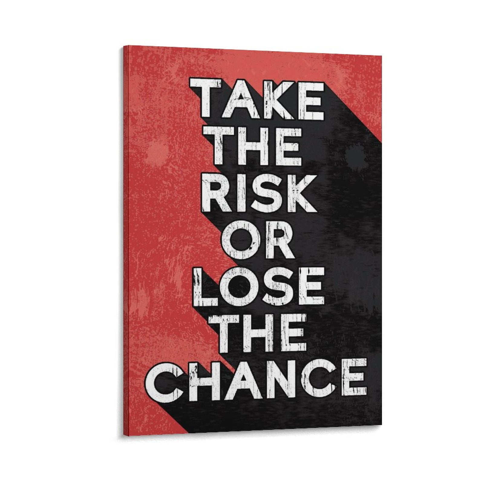 Motivational Entrepreneur Quote Take The Risk Or Lose The Chance Canvas ...