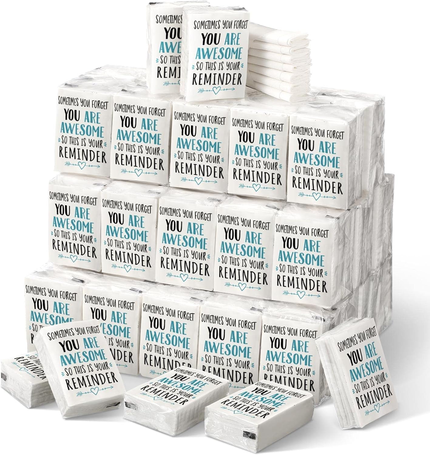 Motivational Facial Tissue Packs 3 Ply Inspirational Pocket Travel ...