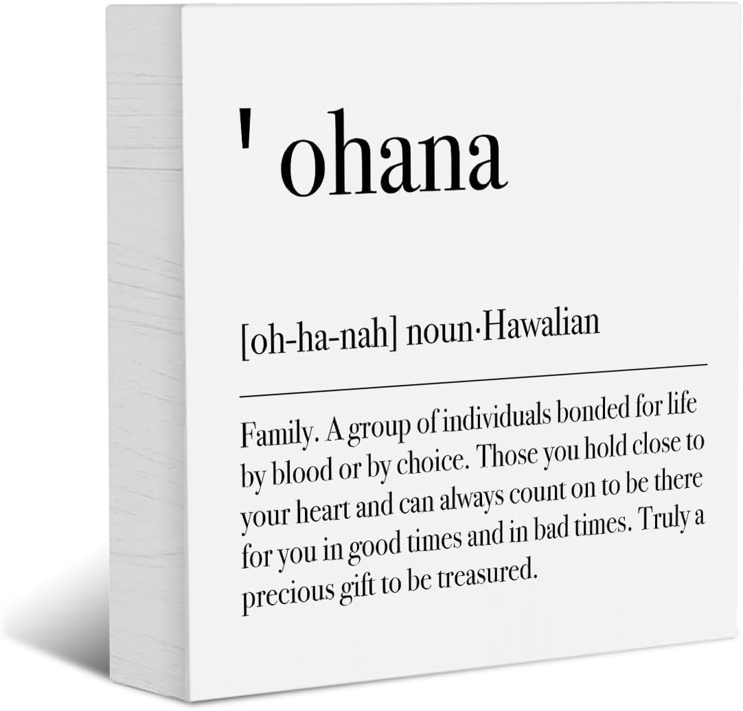 Motivational Family Definition Decorative Wooden Box Sign Positive ...