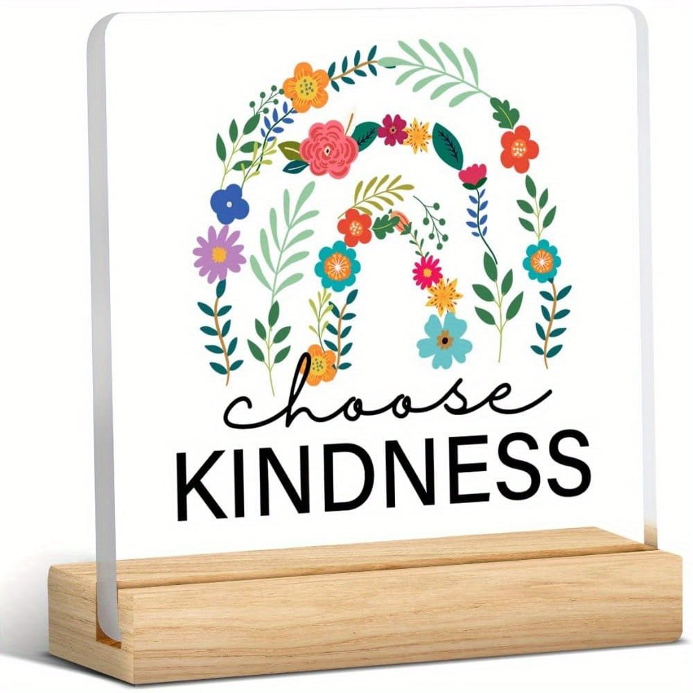 Motivational Gifts Inspirational Quote Kindness Positive Clear Desk ...