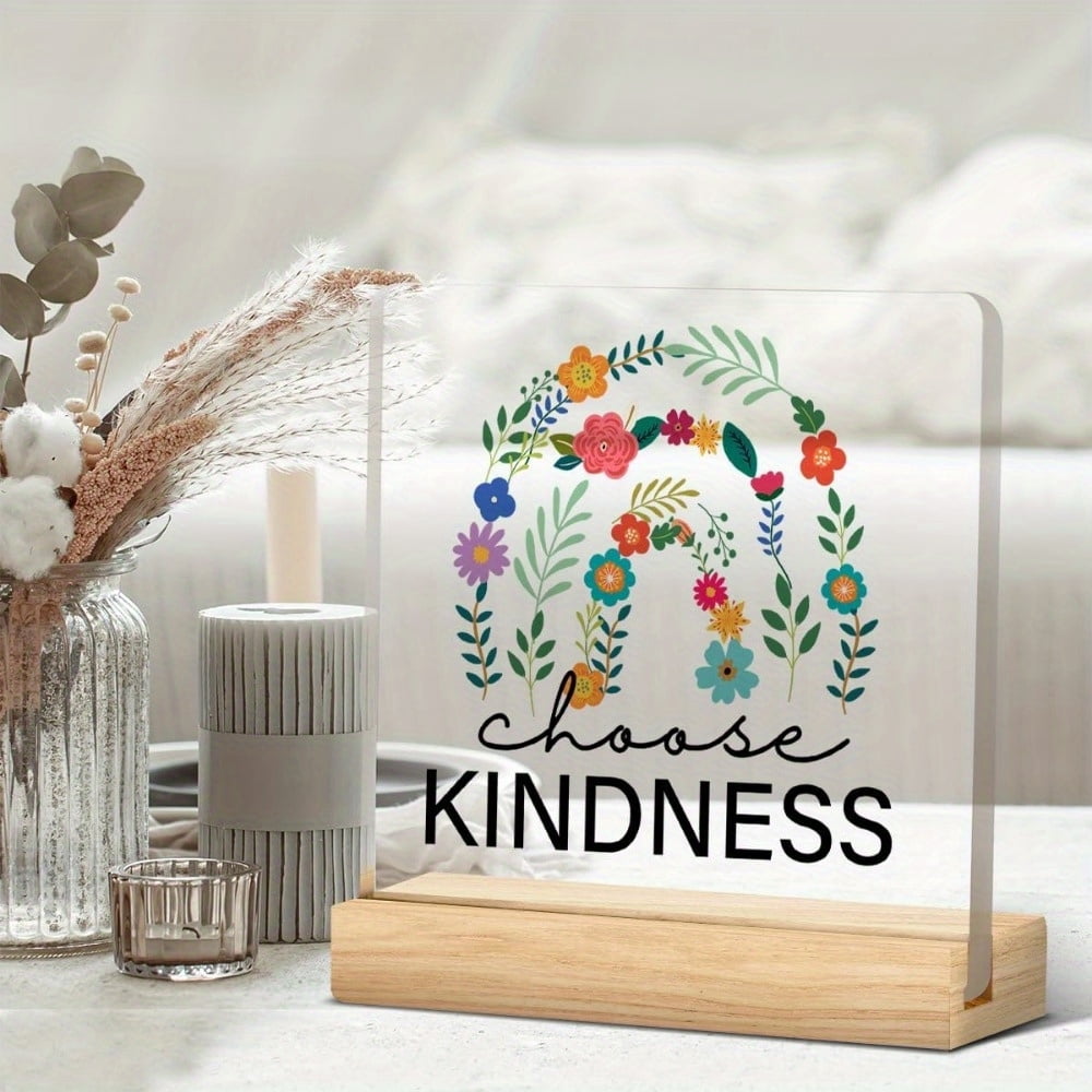 Motivational Gifts Inspirational Quote Kindness Positive Clear Desk ...