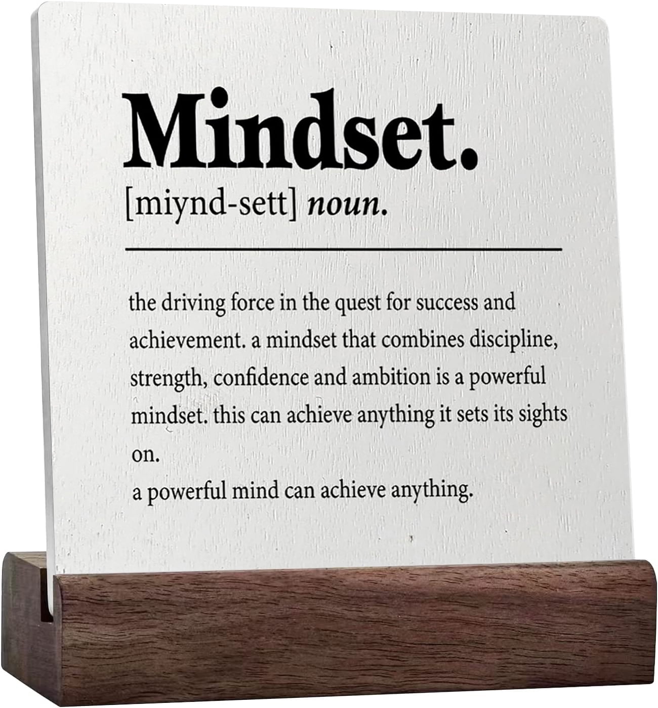 Motivational Home Office Desk Decor,Positive Mindset Ceramic Table ...