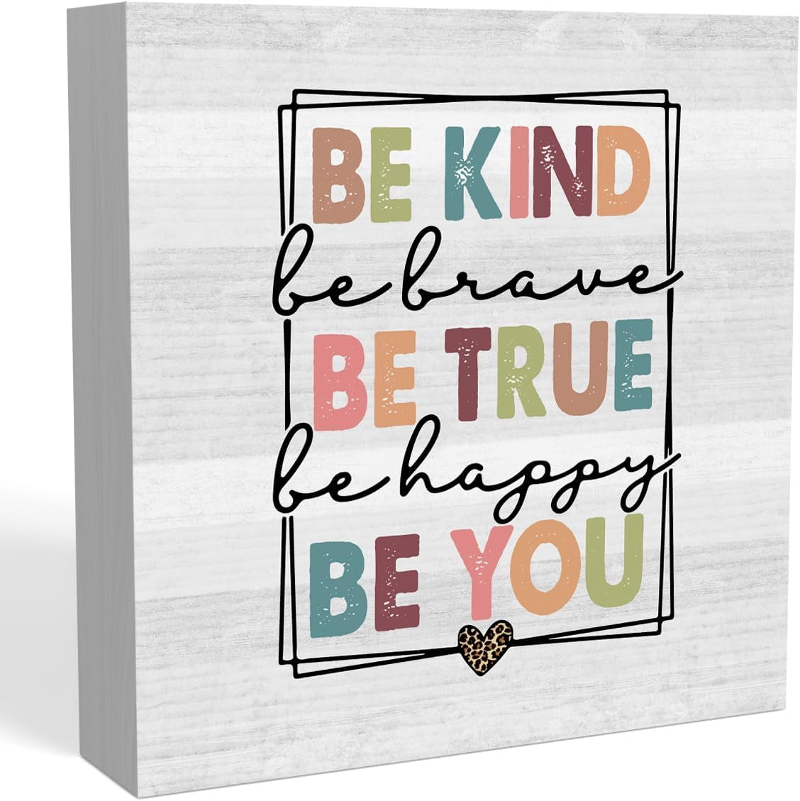 Motivational Home Office Desk Decor Rustic Farmhouse Wood Box Sign ...