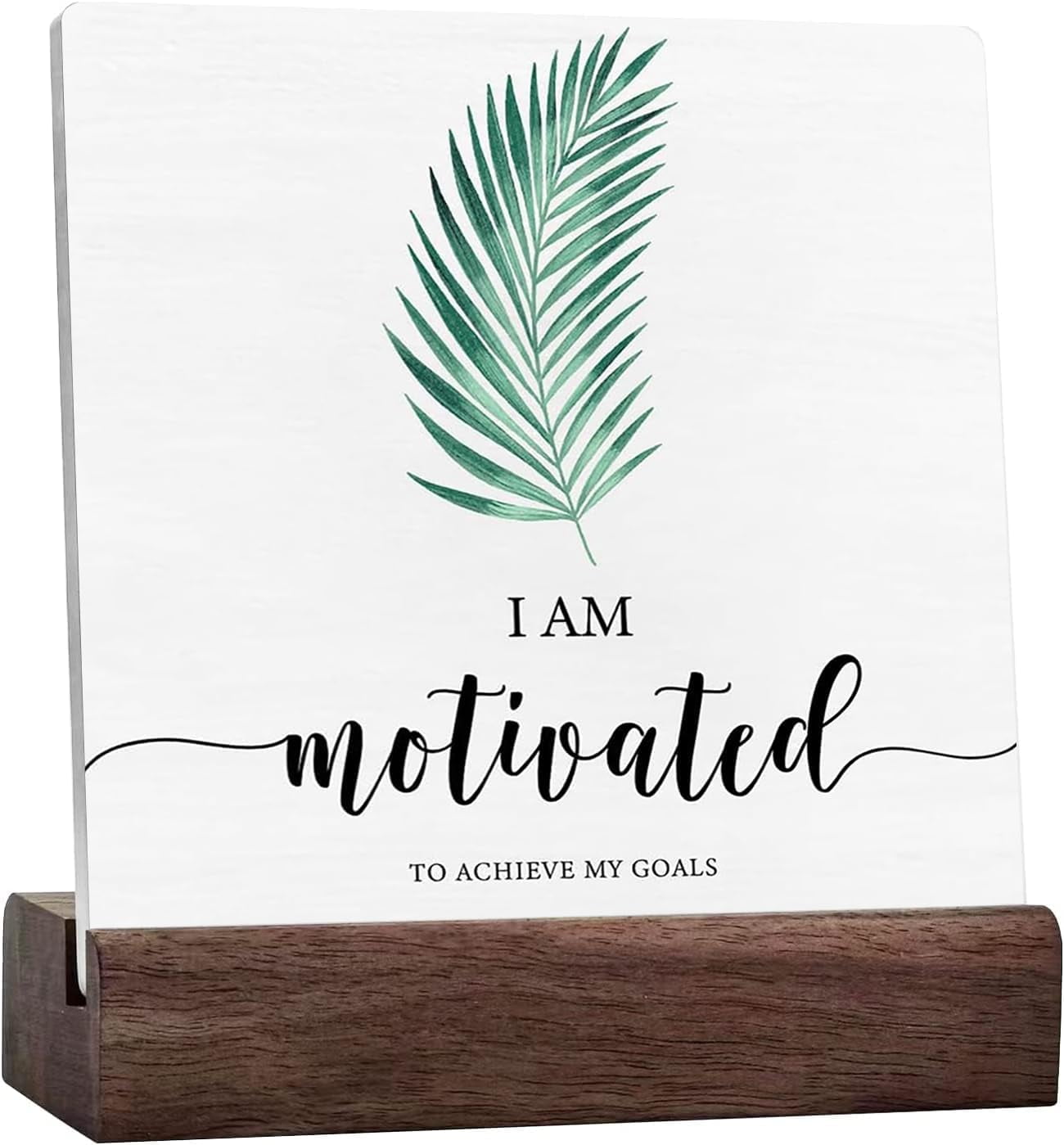 Motivational Home Office Desk Decor Spring Boho Botanical Plant Ceramic ...