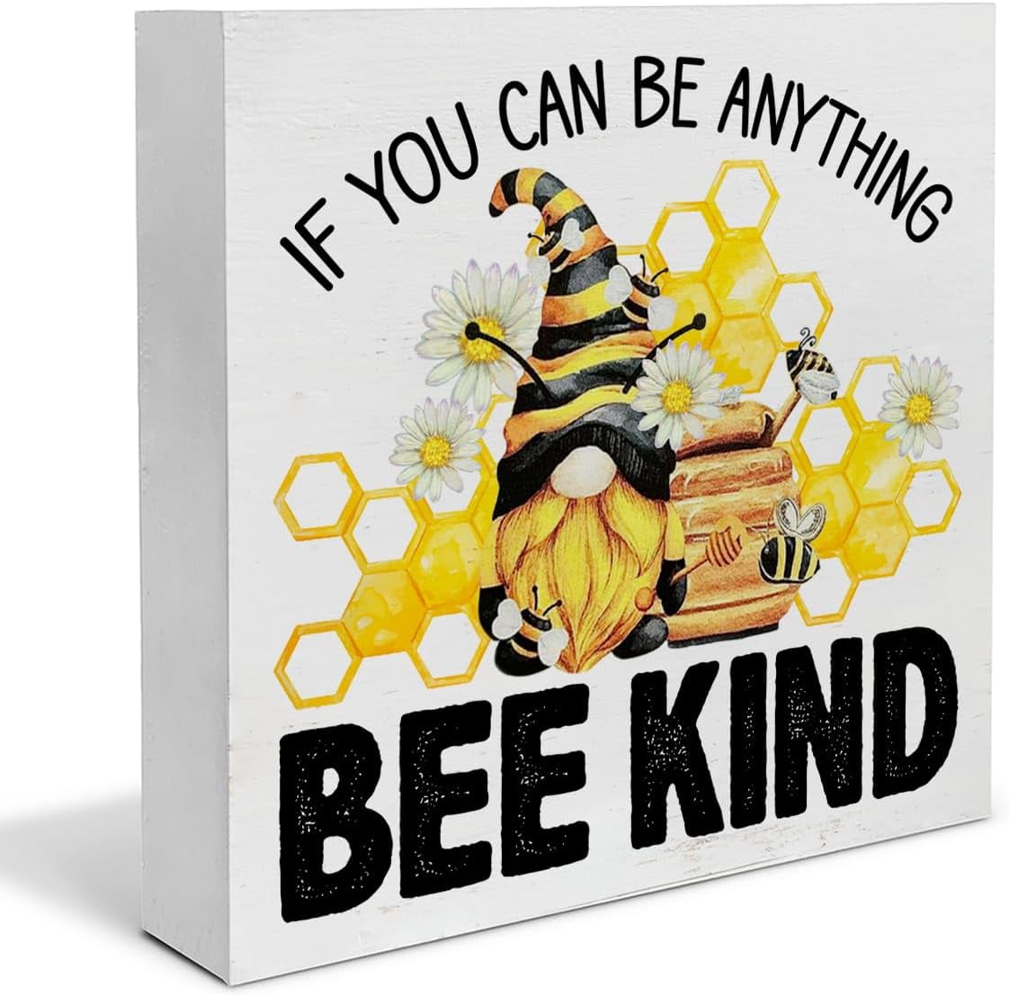 Motivational If You Can Be Anything Be Kind Wood Box Sign Art Desk ...