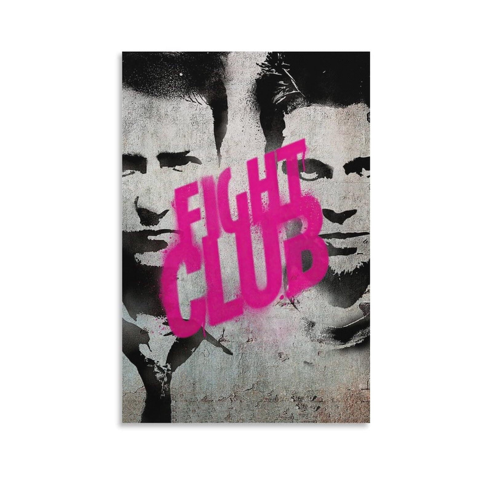 Motivational Movie Fight Club Poster Legend Movie VintageCanvas Art for ...