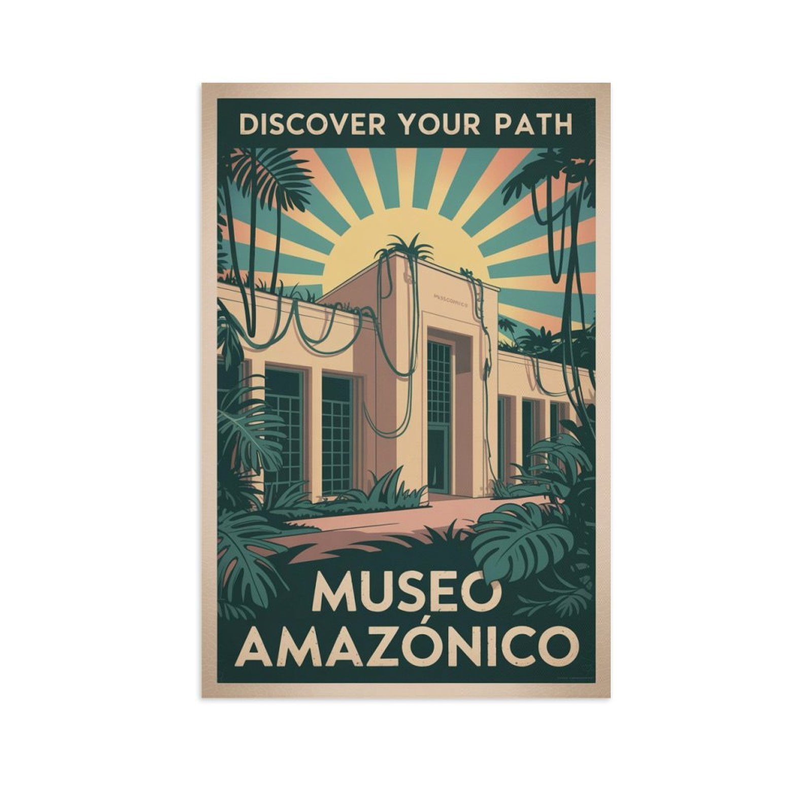 Motivational Museo Amazonico Poster Retro Inspirational Vintage Travel ...