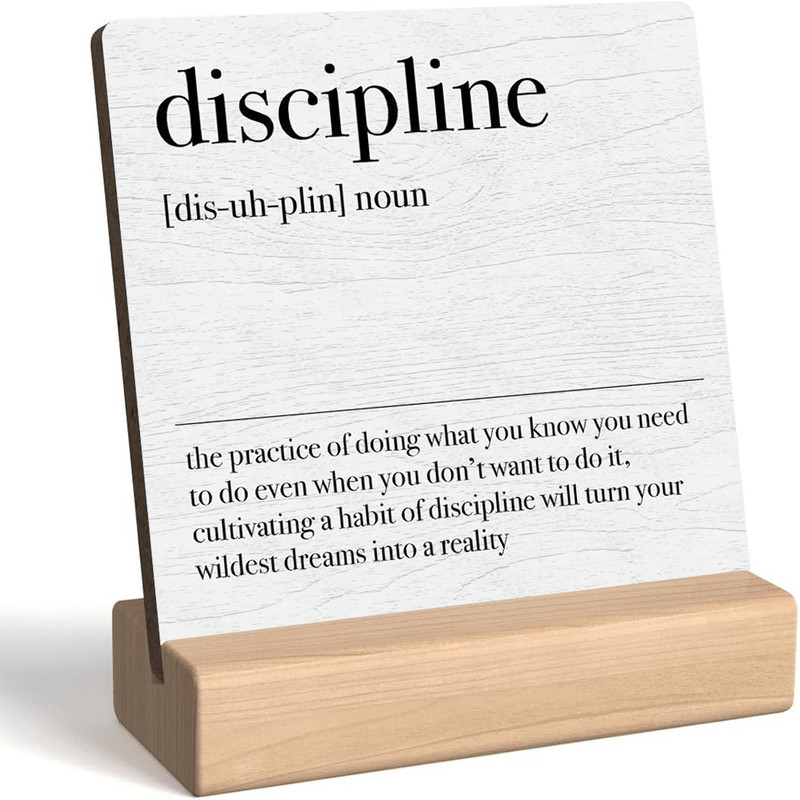 Motivational Noun Decor Wooden Sign Rustic Funny Office Desk ...