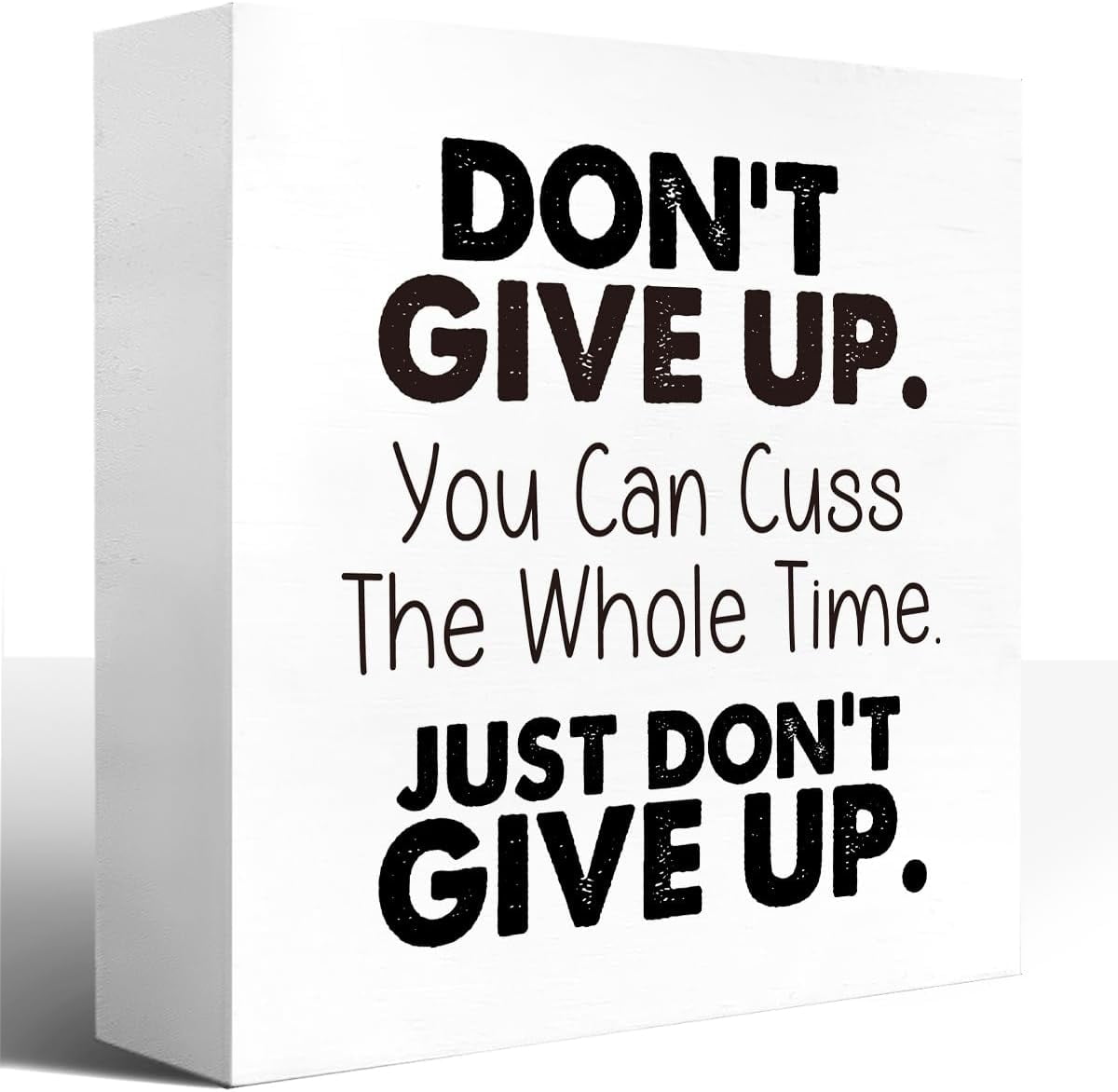 Motivational Office Desk Decor Office Wooden Box Sign Inspirational ...