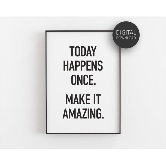 Motivational Office Poster, Wall Art For Cubicle, Home Desk Decor ...