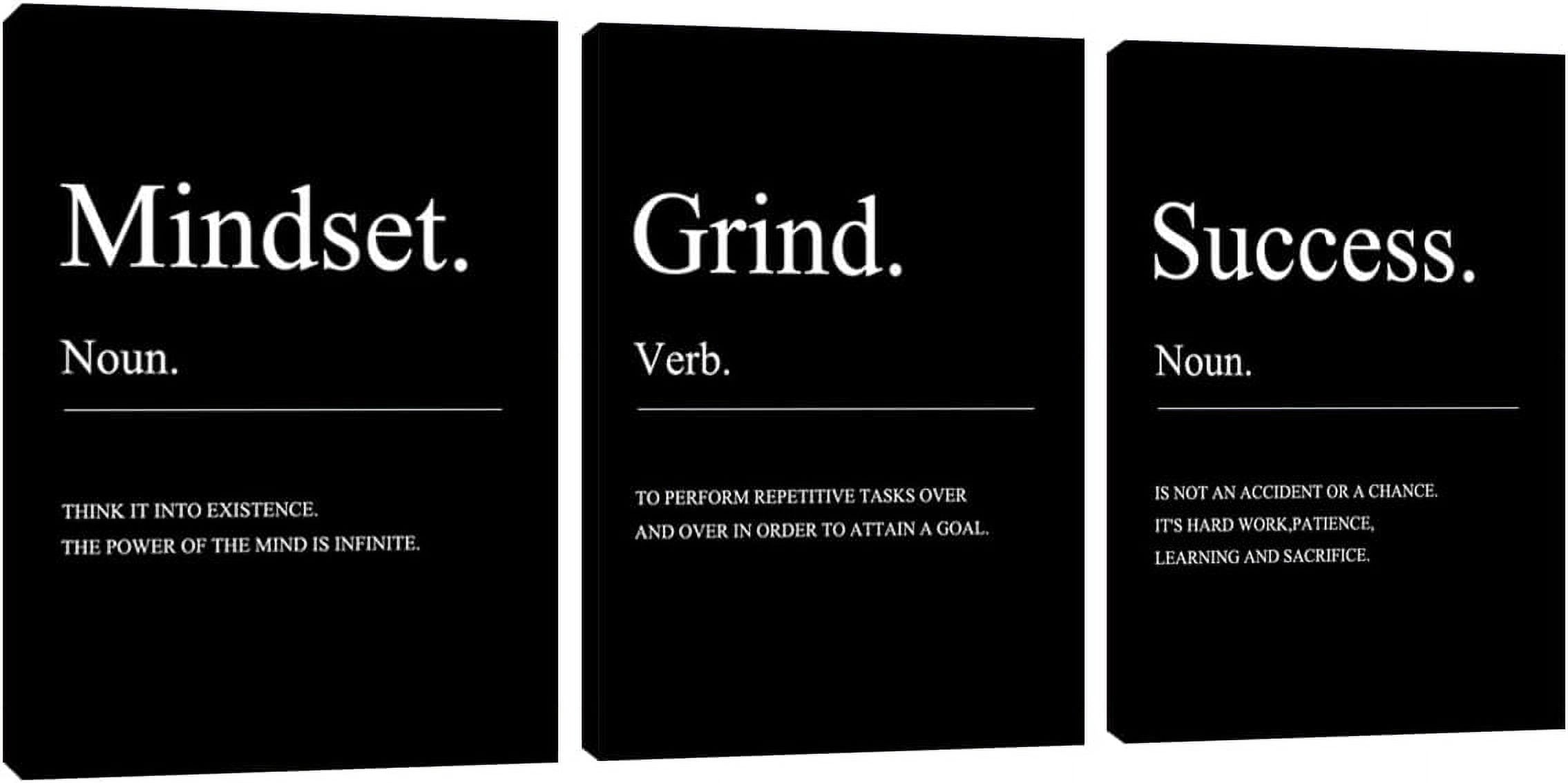 Motivational Office Wall Art Mindset Canvas Wall Art Success Posters ...