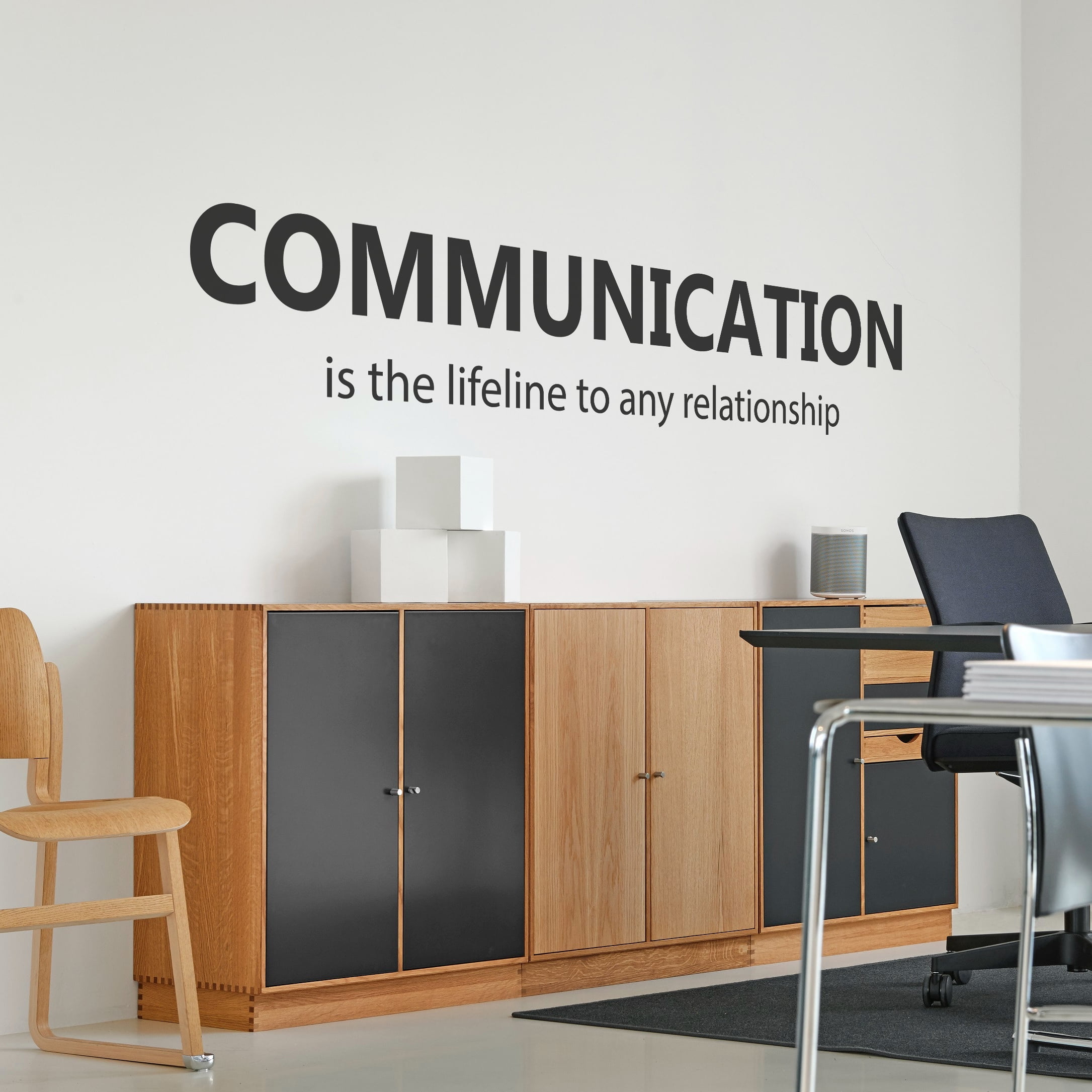 Motivational Office Wall Decal - "Communication Lifeline" - Walmart.com
