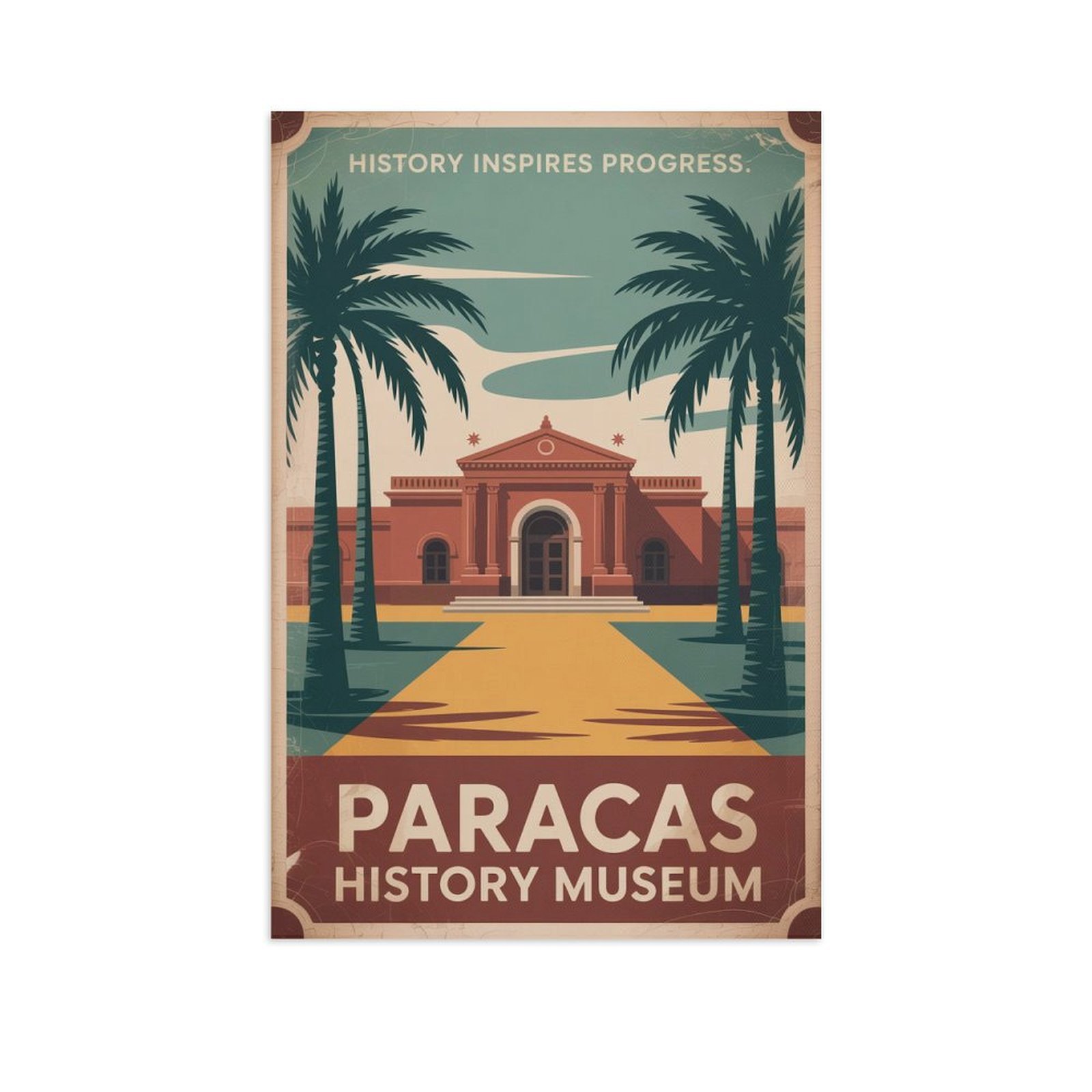 Motivational Paracas History Museum Poster Inspirational Retro Vintage ...