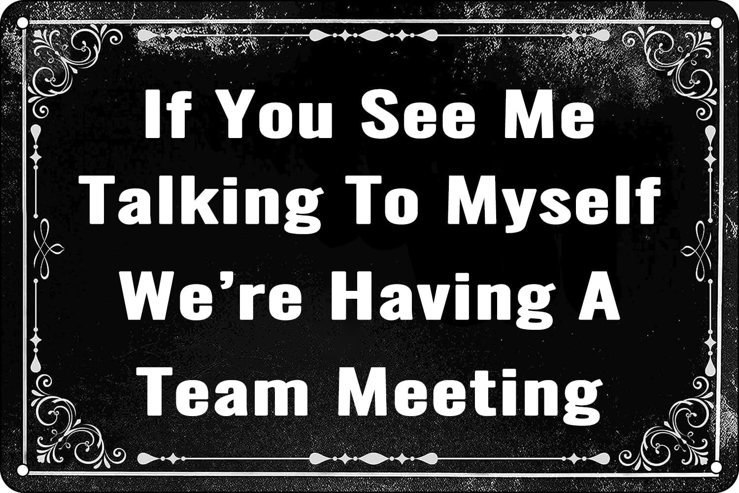 Motivational Positive Affirmations Vintage Metal Sign Office Funny Tin ...