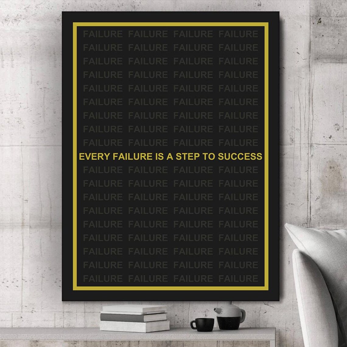 Motivational Poster Entrepreneur Success Wall Art Hustle Inspire Decor ...