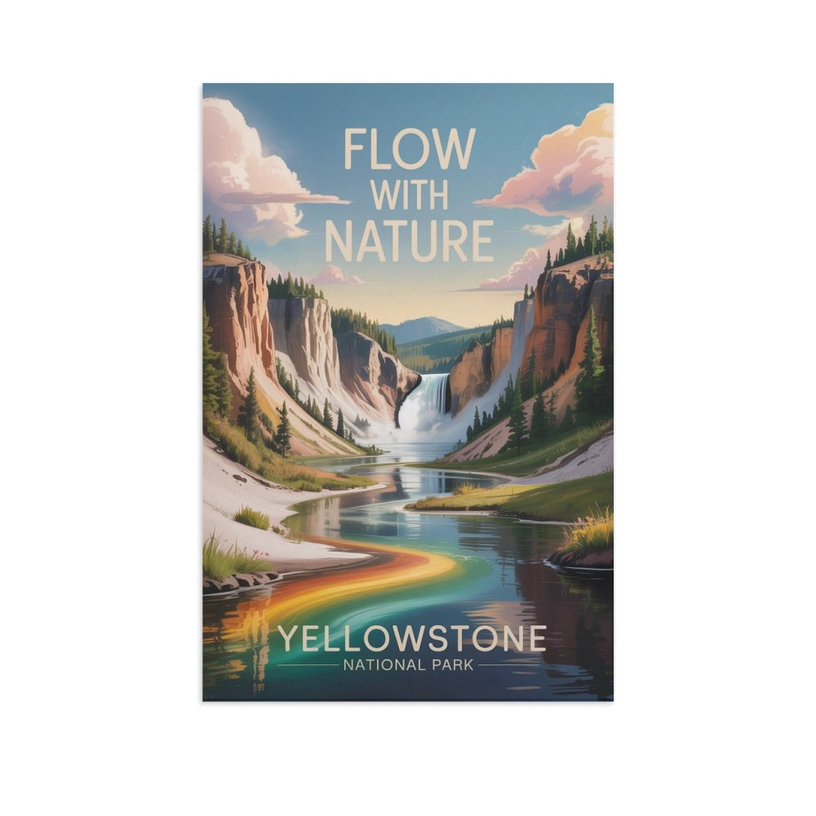 Motivational Poster Yellowstone National Park Zen Inspirational Quote ...