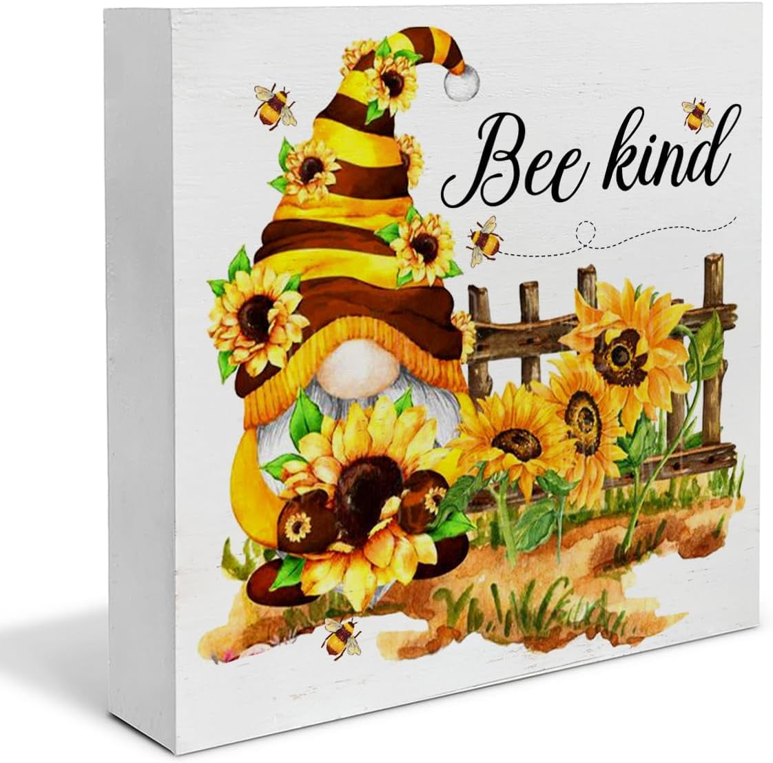 Motivational Quote Be Kind Wood Box Sign Art Desk Decor 5 X 5 Inches ...