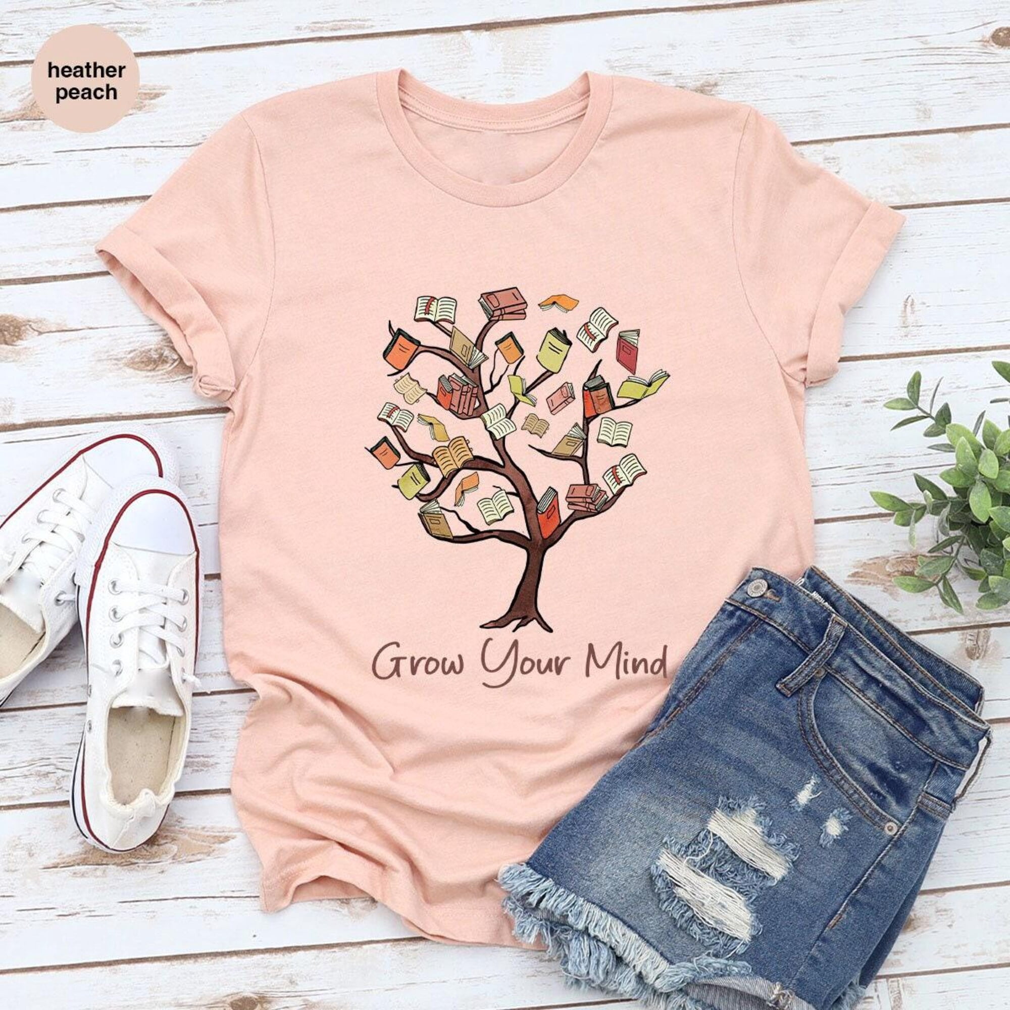 Motivational Reading T Shirt Librarian Gifts Books Graphic Tees Shirts ...