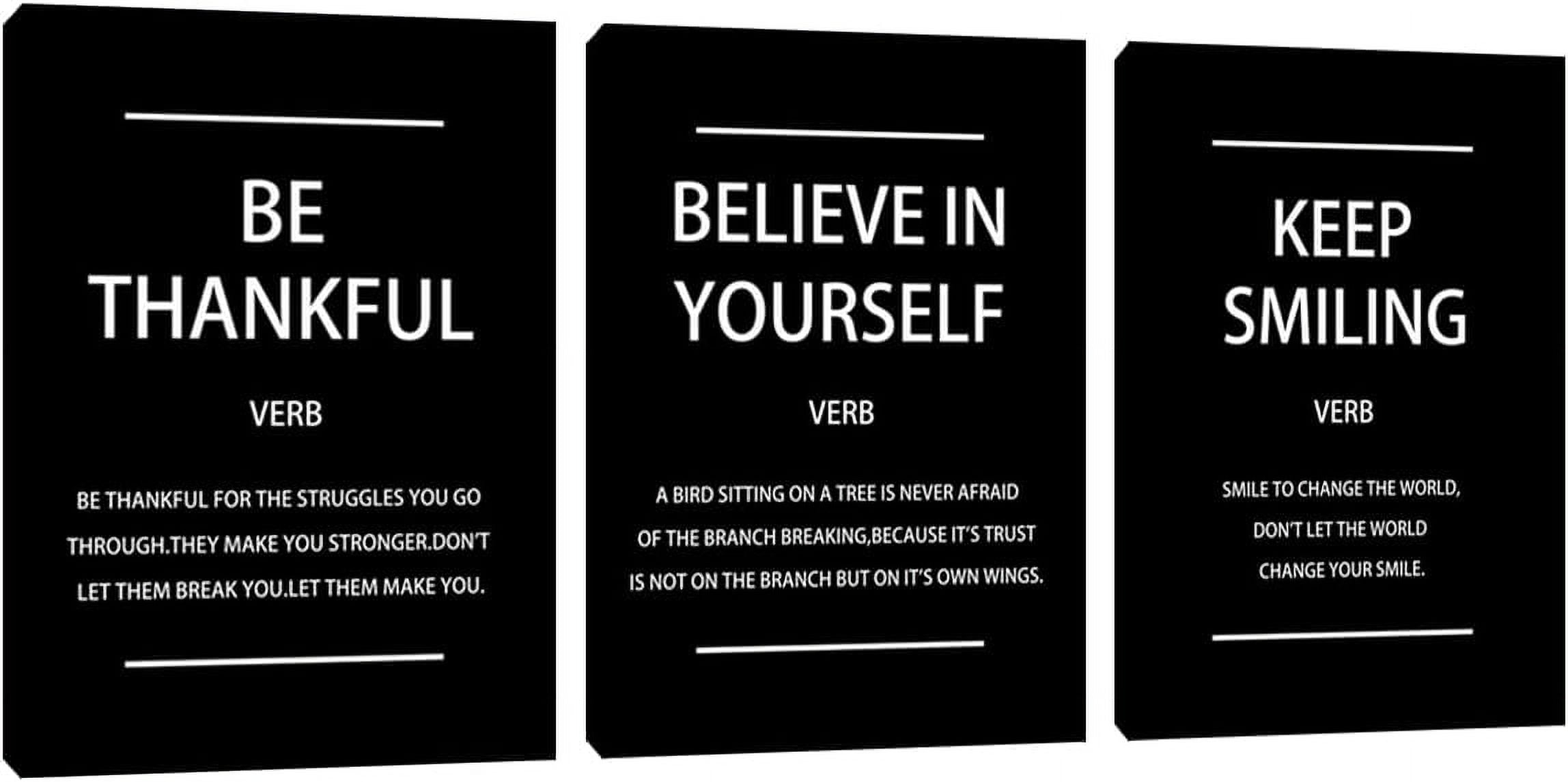 Motivational Reminder Wall Art Decor Positive Inspirational Affirmation ...