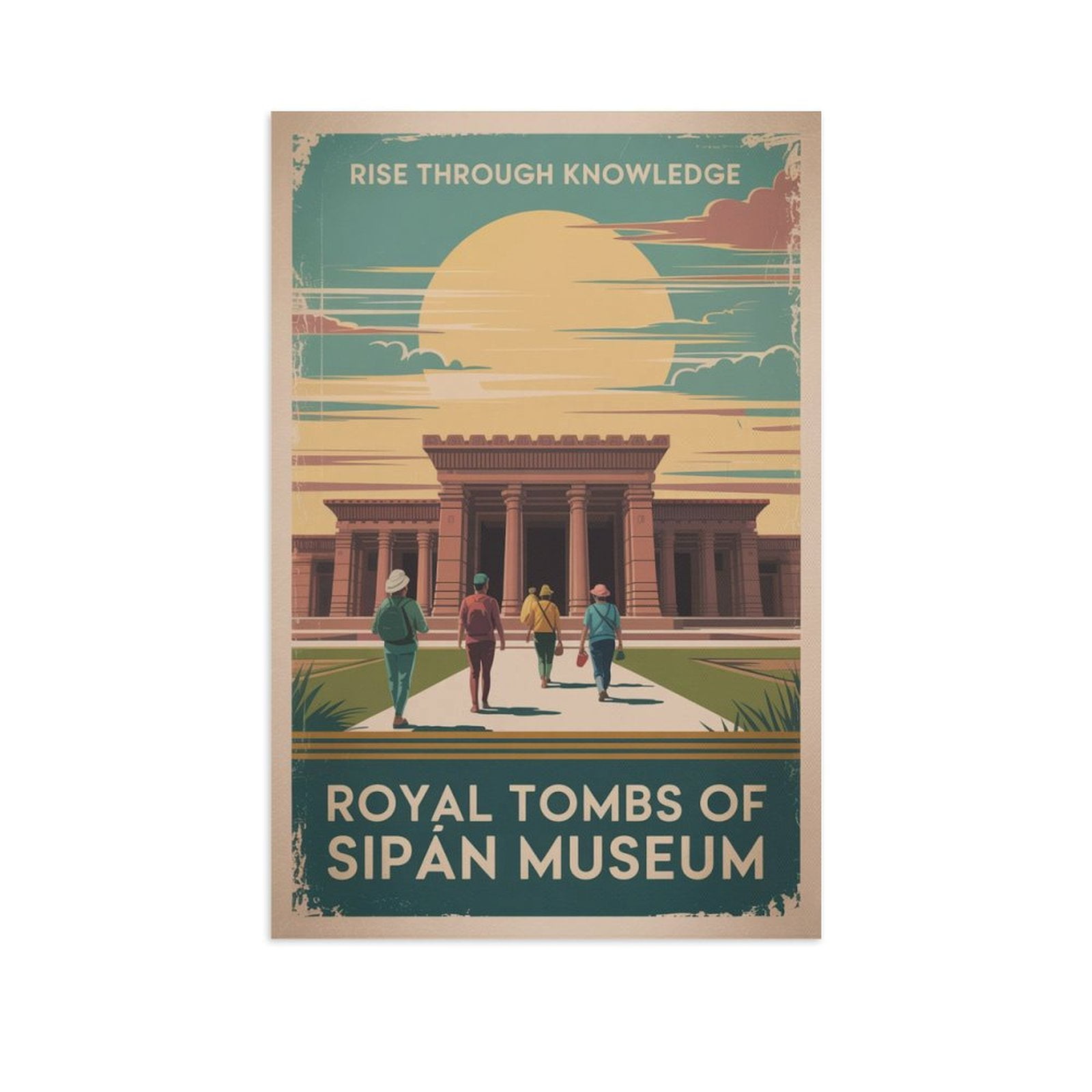 Motivational Royal Tombs of Sipán Museum Poster Inspirational Retro ...