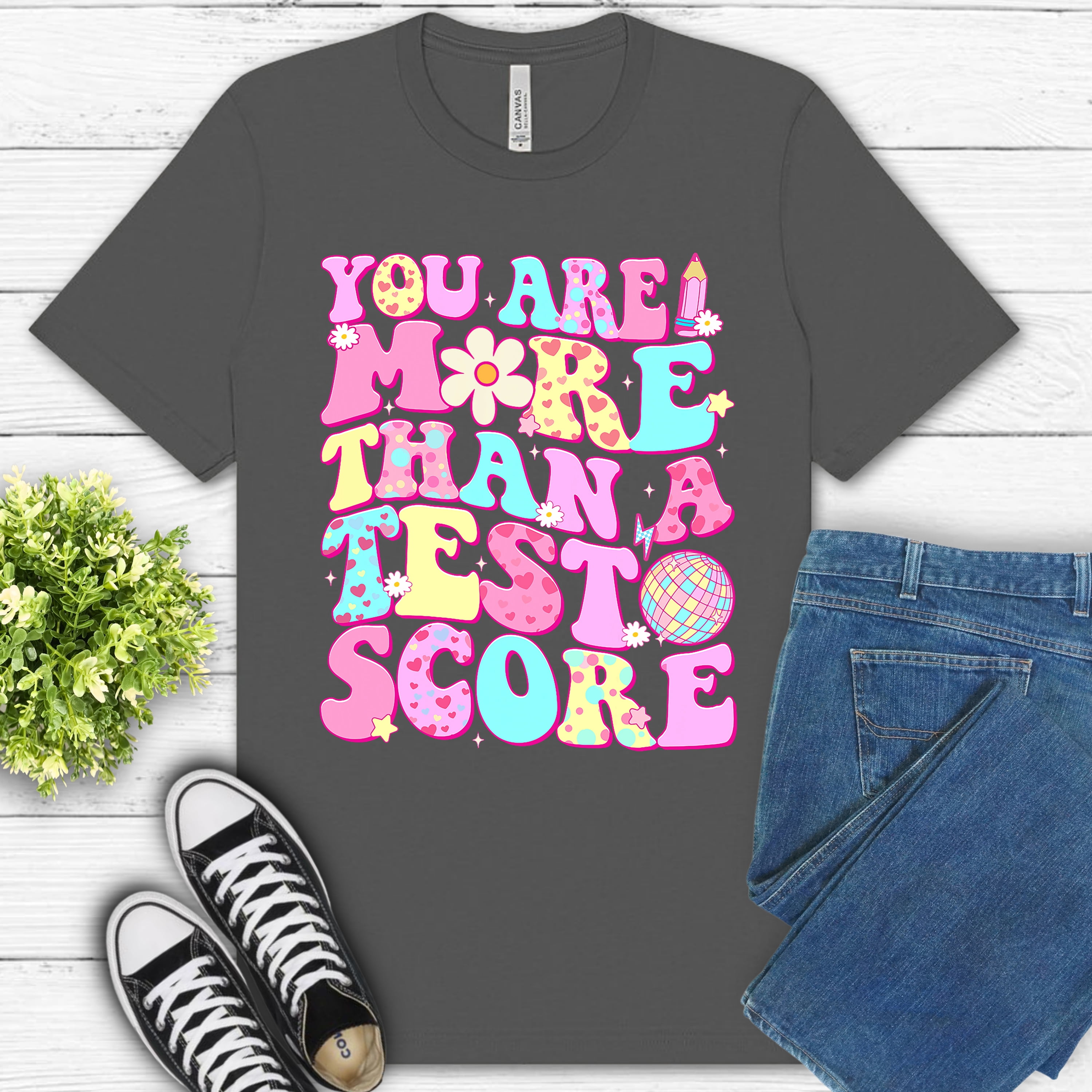Motivational School Graphic T-Shirt | You Are More Than a Test Score ...
