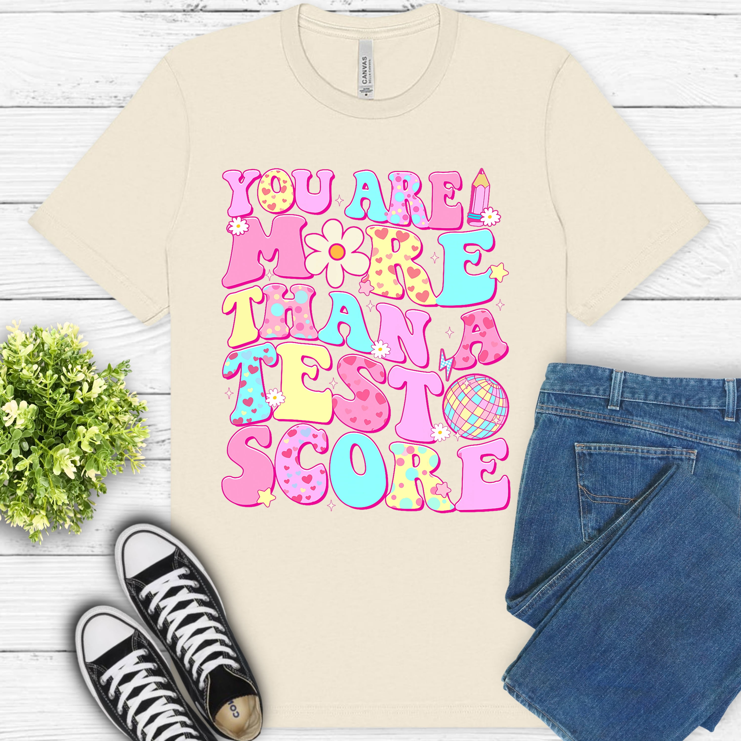 Motivational School Graphic T-Shirt | You Are More Than a Test Score ...