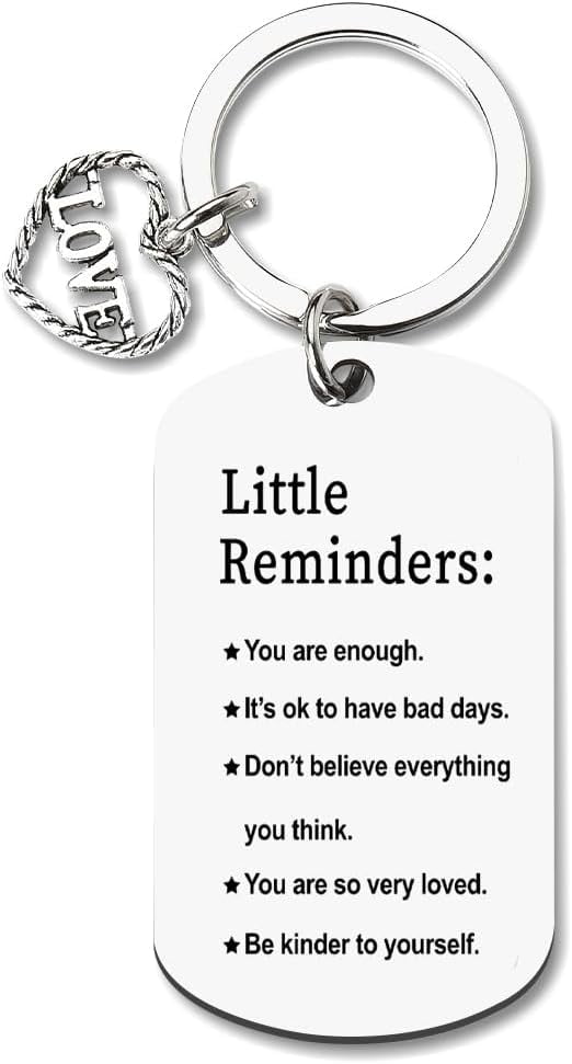 Motivational Self Care Keychain Inspirational Encouragement Gifts for ...