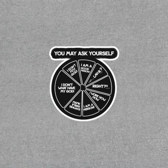 Motivational Self-Reflection Pie Chart Sticker - Inspirational Decal ...