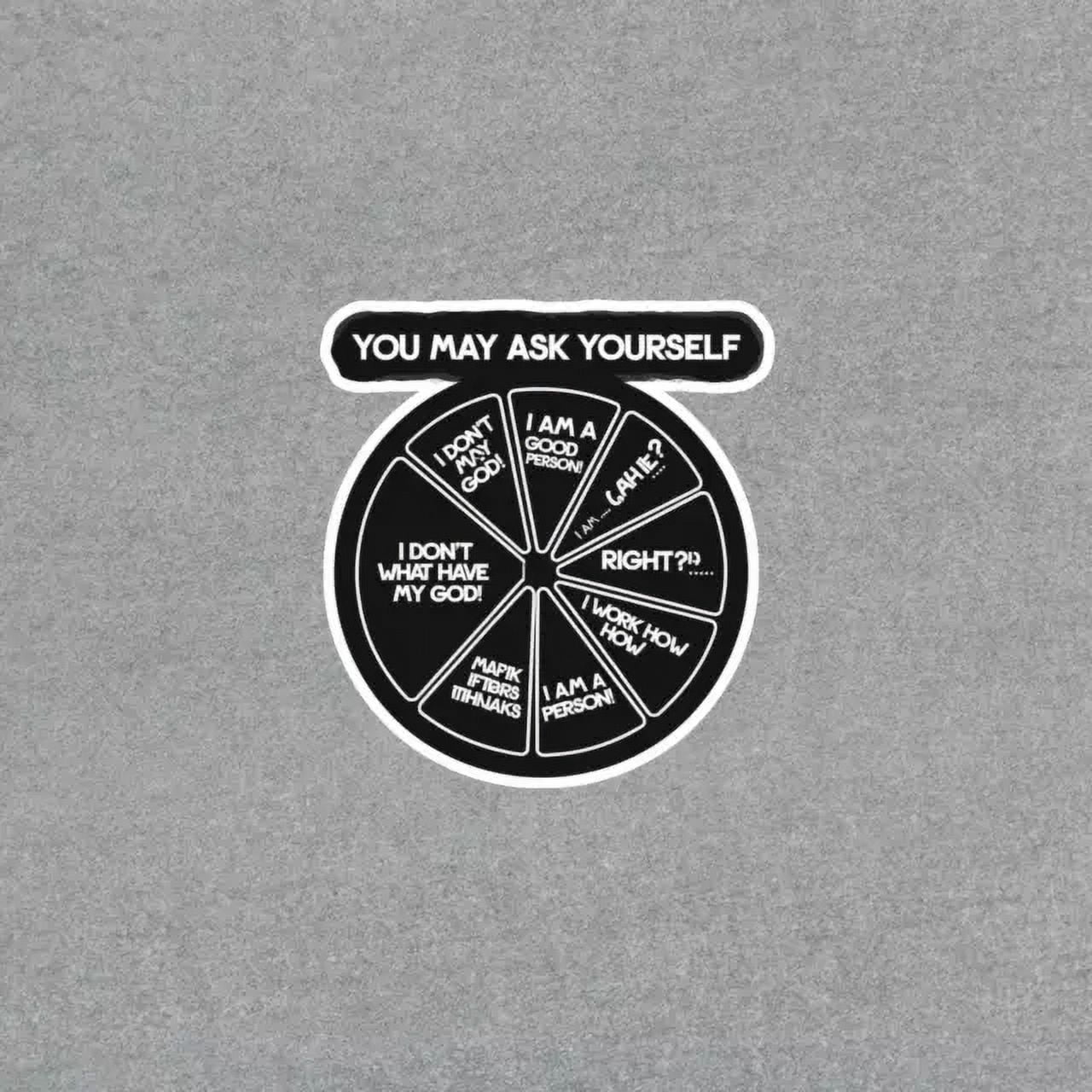 Motivational Self-Reflection Pie Chart Sticker - Inspirational Decal ...