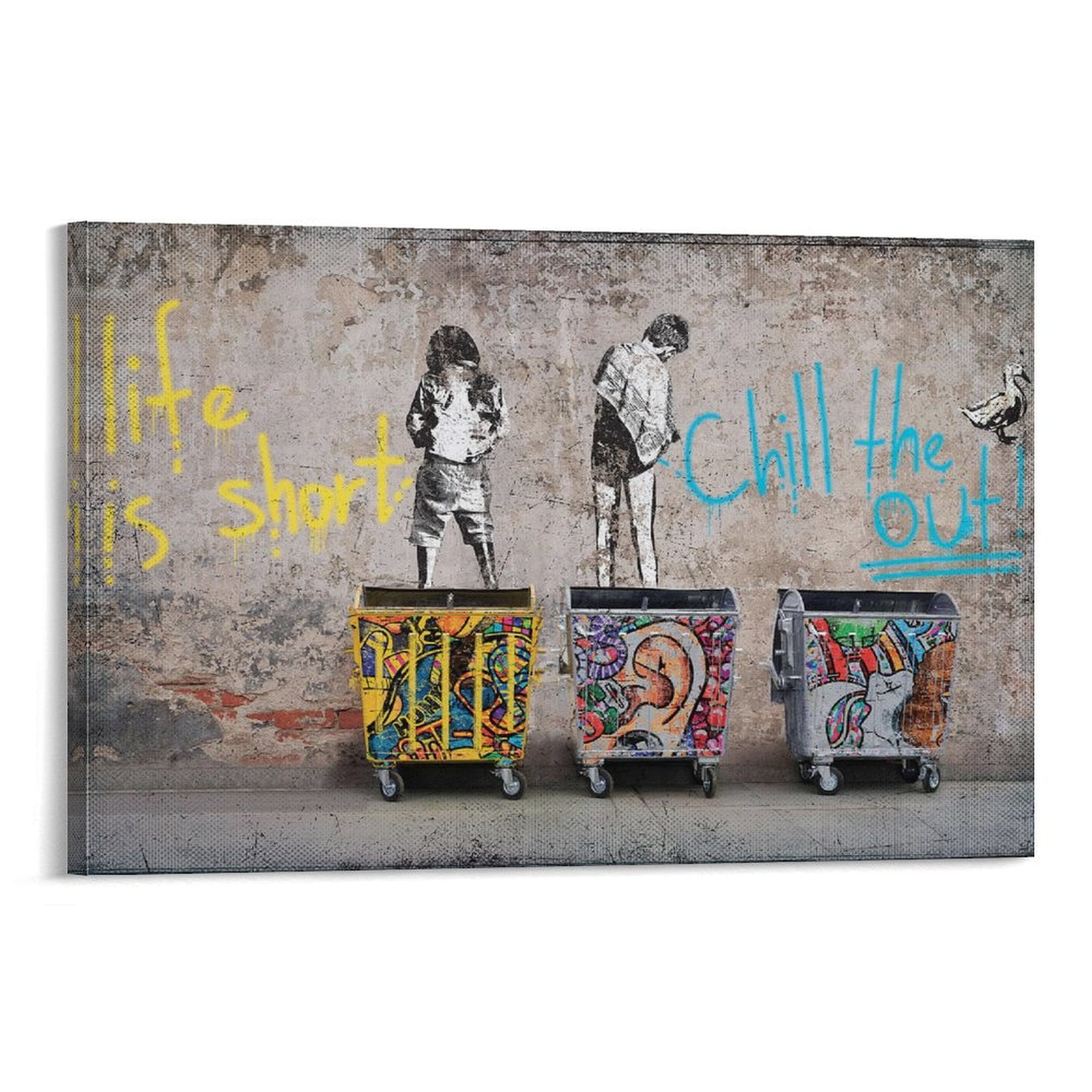 Motivational Slogans Funny Quotes Posters Life Is Short, Chill The Duck ...