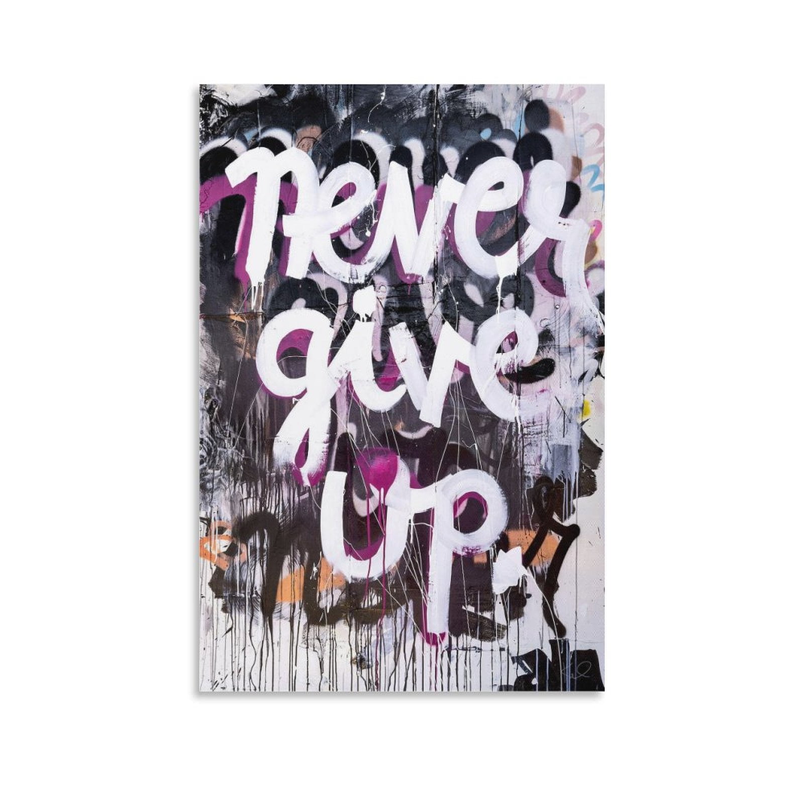 Motivational Slogans Funny Quotes Posters Never Give Up Poster Cool ...