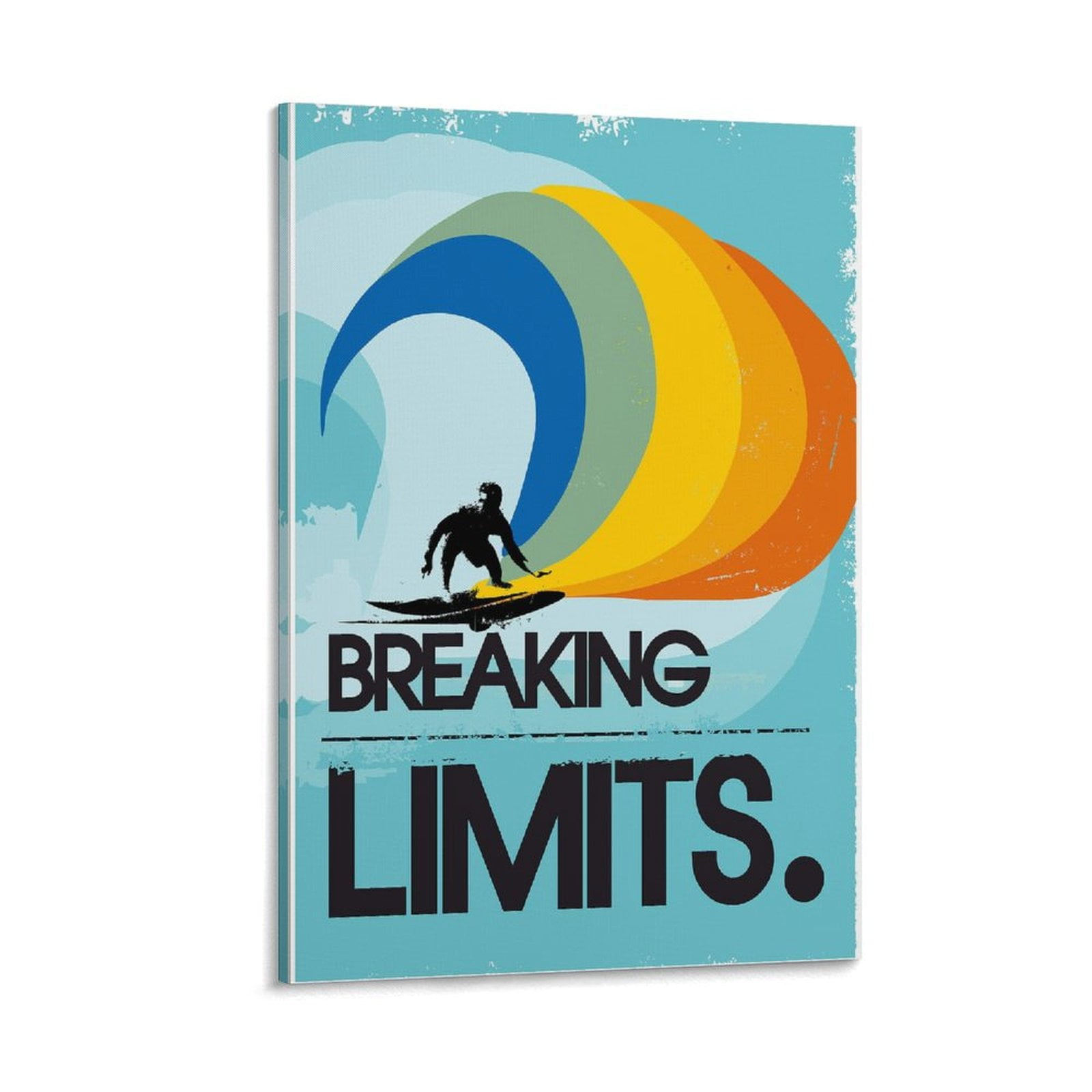 Motivational Slogans Funny Quotes Posters Surfer, Breaking Limits ...