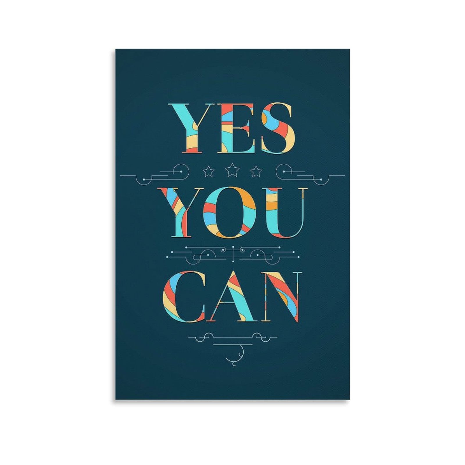 Motivational Slogans Funny Quotes Posters Yes You Can Posters Art Print ...