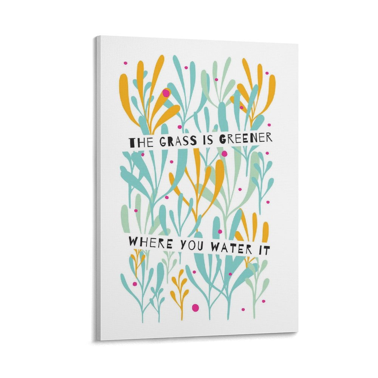 Motivational Slogans Funny Quotes PostersThe Grass Is Greener Where You ...