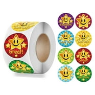 Bulk 1000 ct Reward Stickers for Kids, Motivational School Supplies, 8 ...