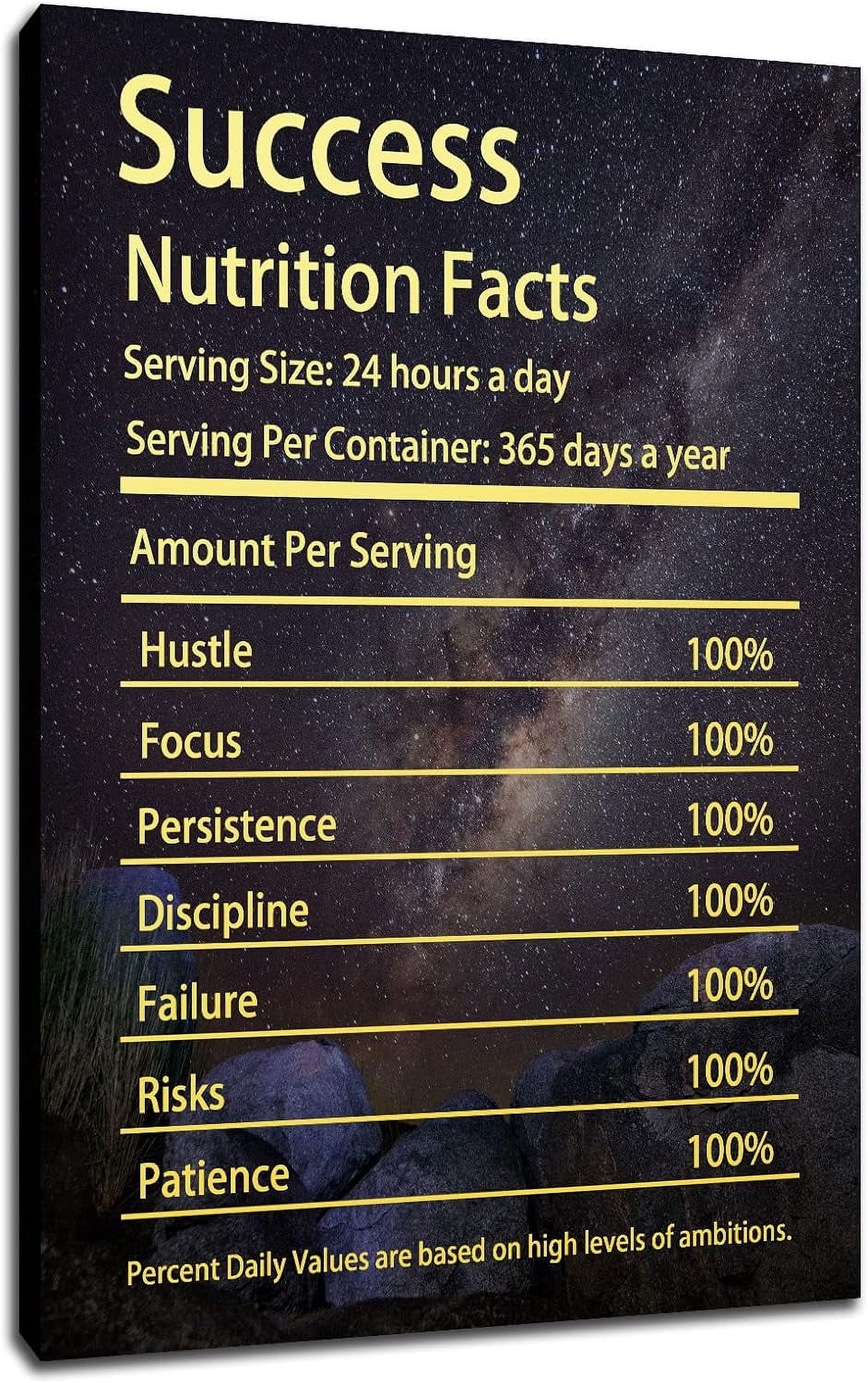 Motivational Success Canvas Wall Art Inspirational Canvas Prints Wooden ...