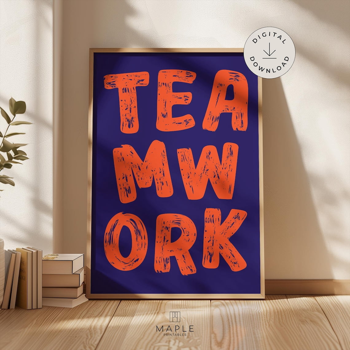 Motivational Teamwork Poster, Dopamine Decor, Aesthetic Office Wall Art ...
