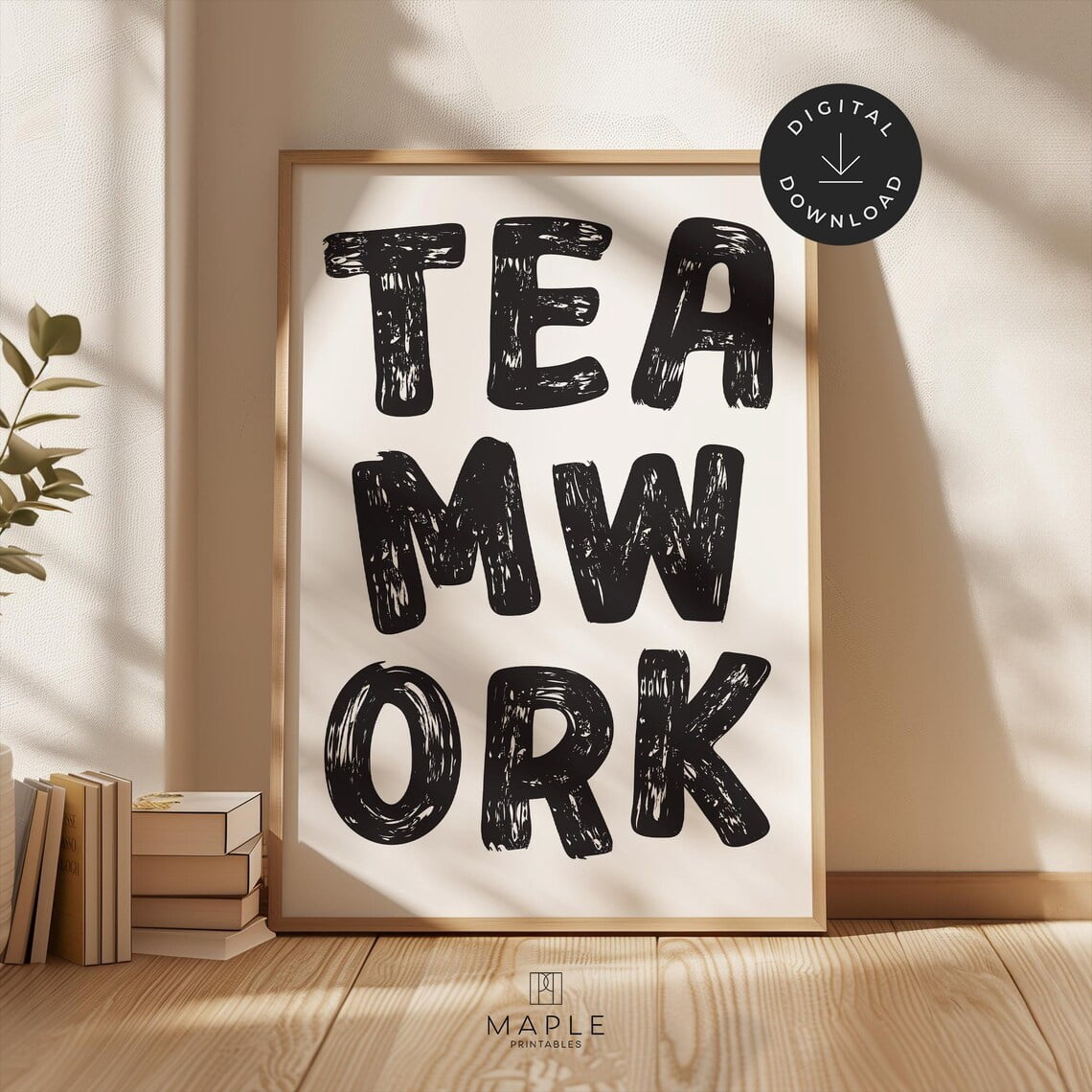 Motivational Teamwork Poster, Modern Office Decor, Team Motivation ...